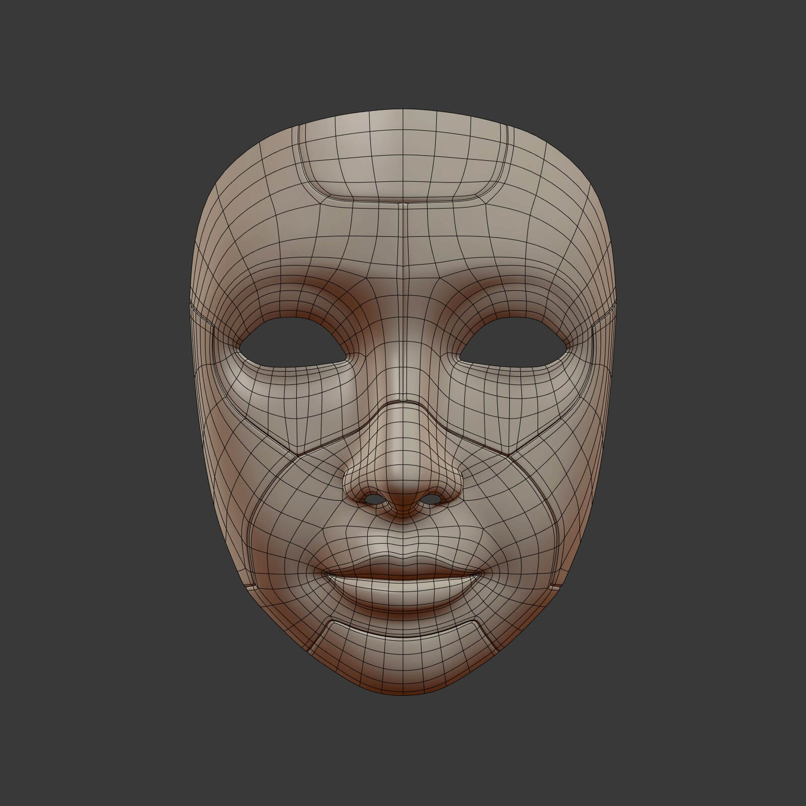 Woman Robot Mask - 3D Model by Ocstard
