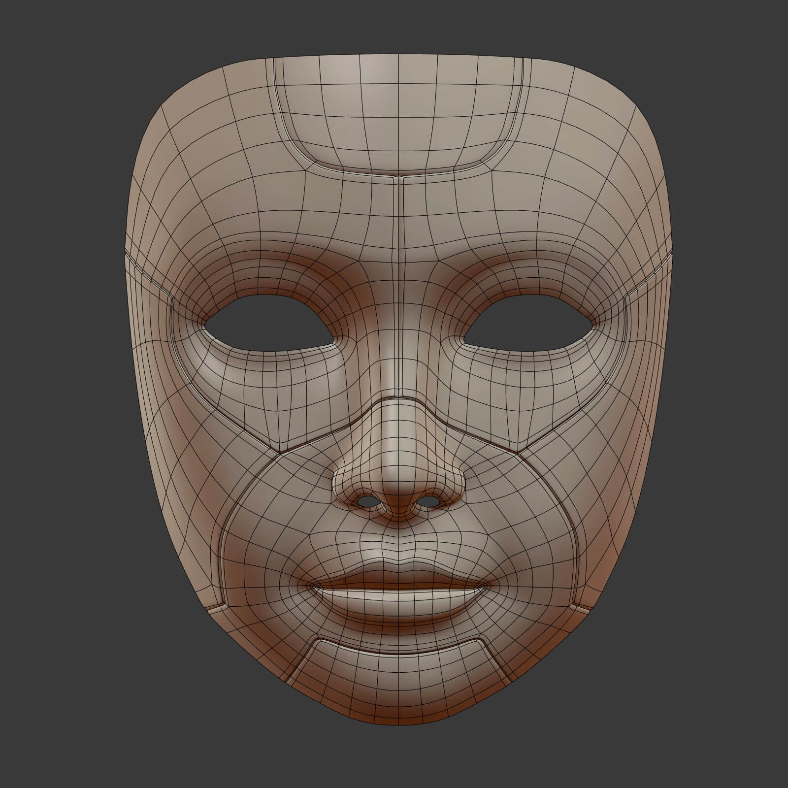 Woman Robot Mask - 3D Model by Ocstard