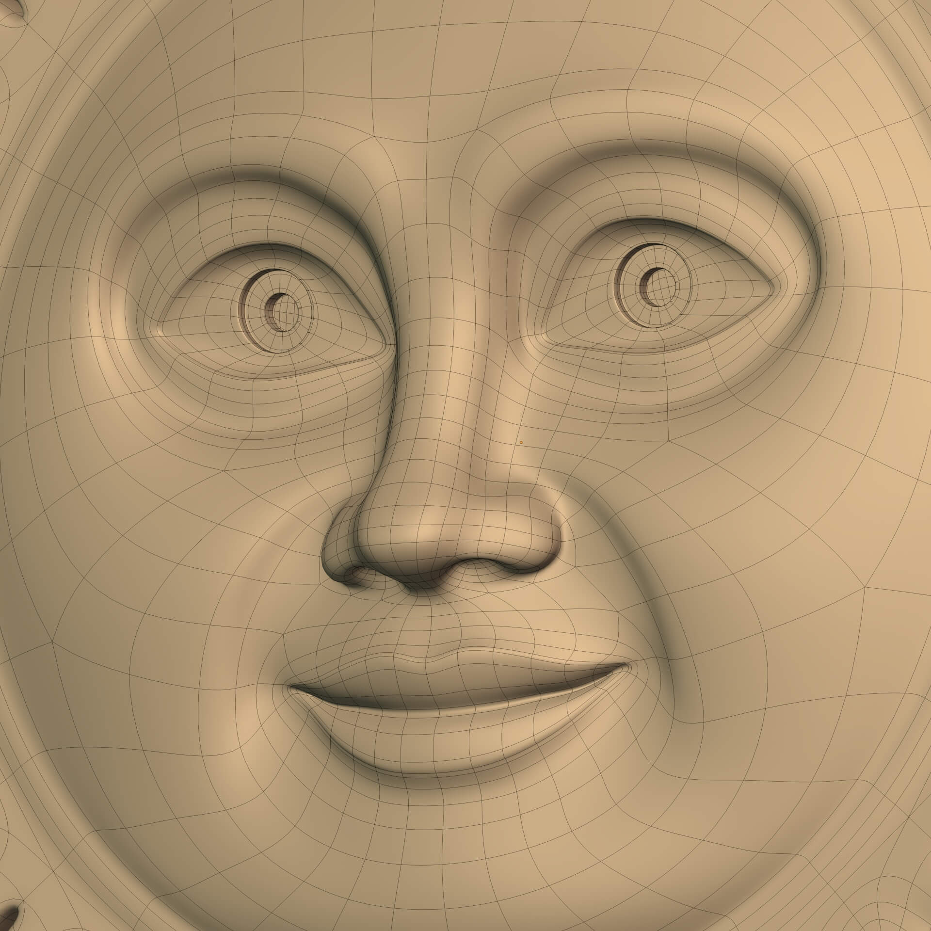 Happy Sun Face - 3D Model by Ocstard