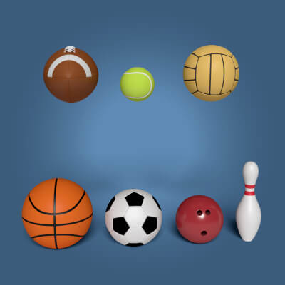 Balls Collection - 3D Model by Ocstard