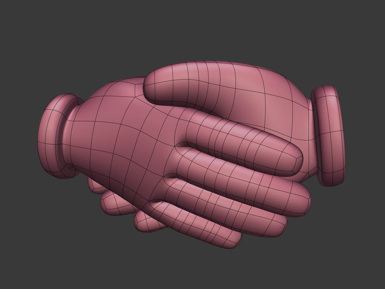 Cartoon Hand - 3D Model by Ocstard