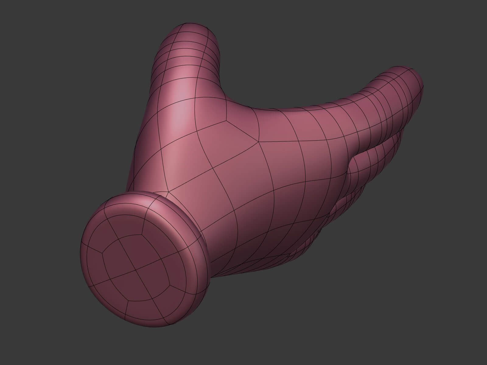 Cartoon Hand - 3D Model by Ocstard