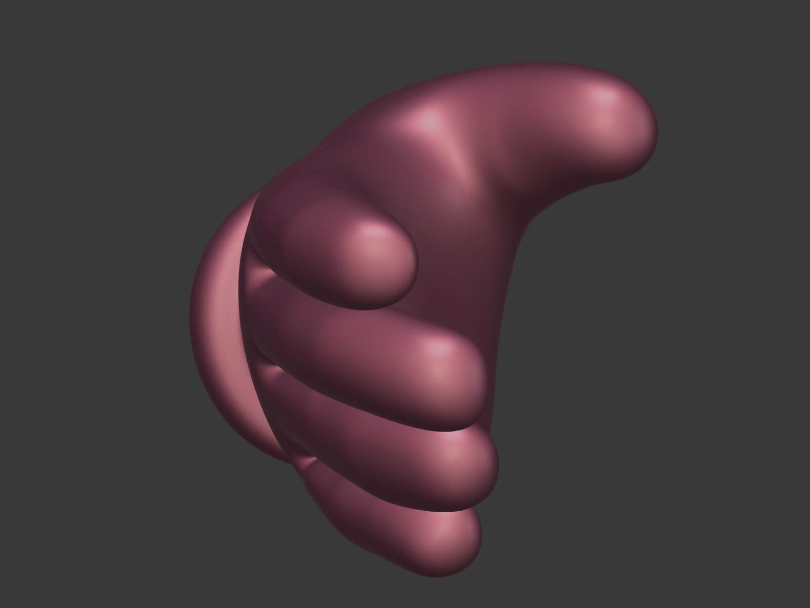 Cartoon Hand - 3D Model by Ocstard