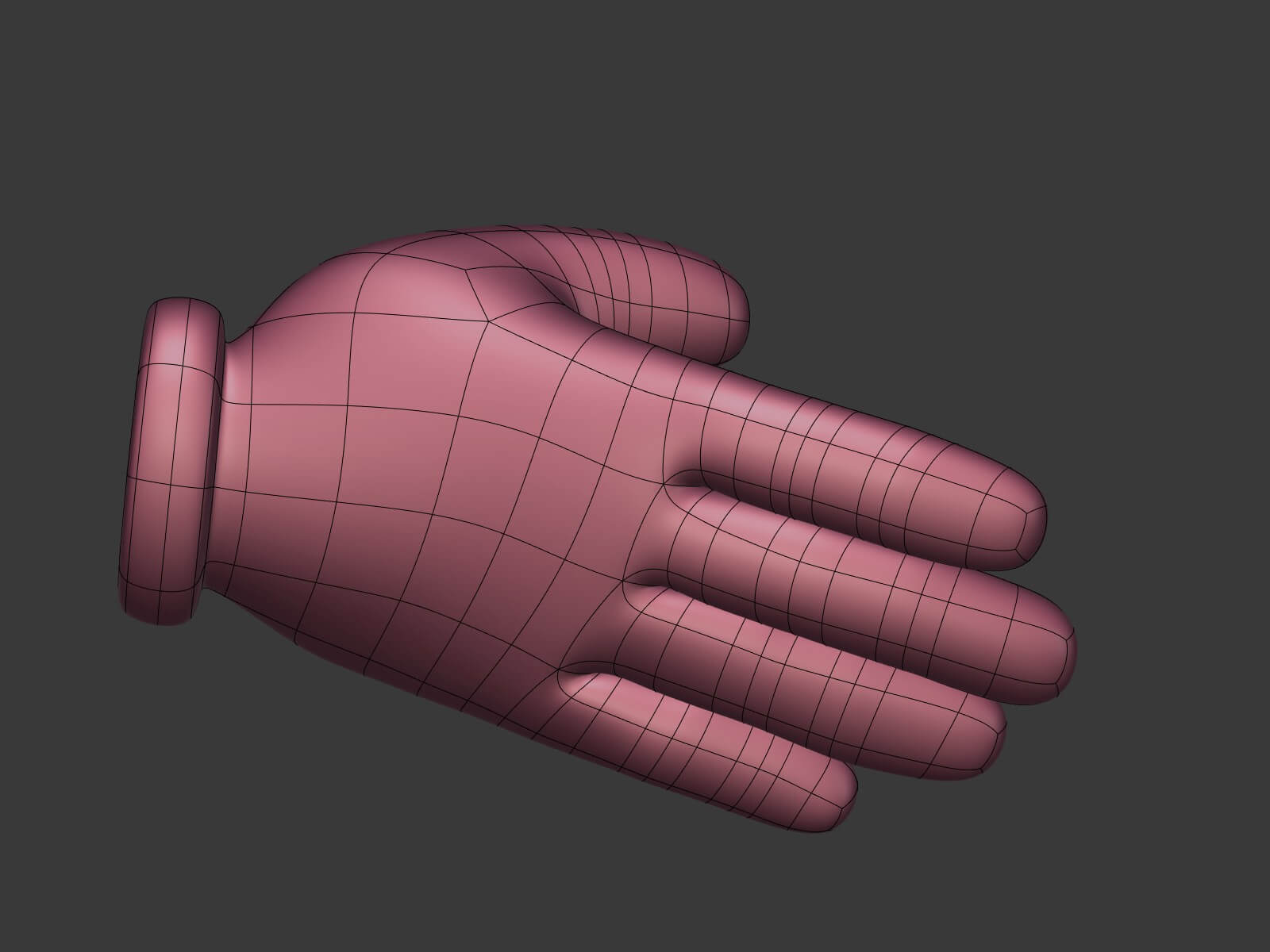 Cartoon Hand - 3D Model by Ocstard