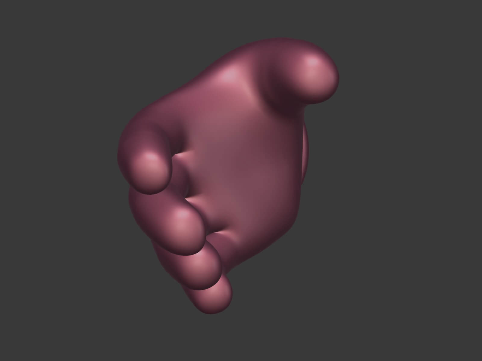 Cartoon Hand - 3D Model by Ocstard