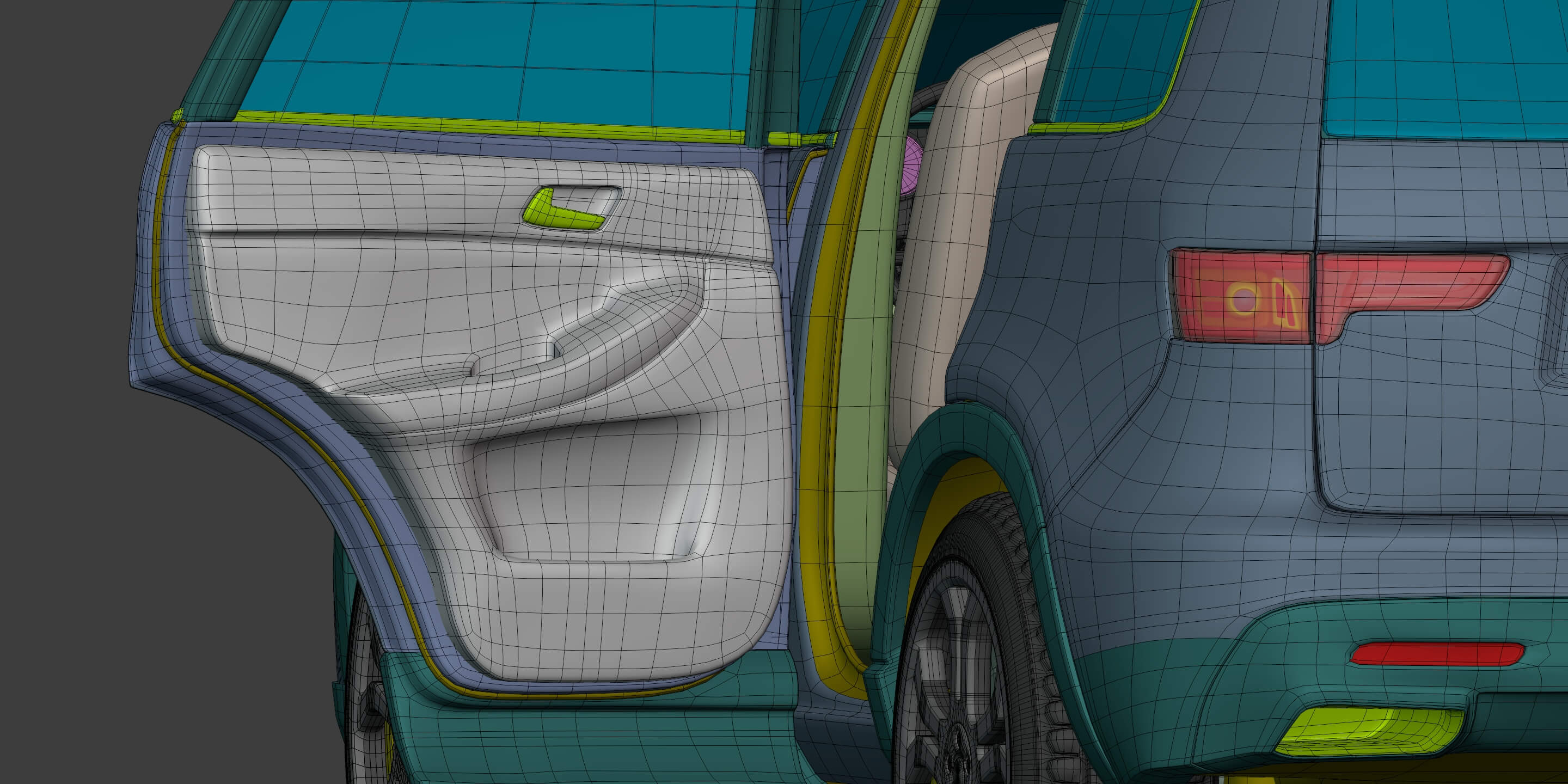 Generic Large Modern SUV Car - 3D Model by Ocstard