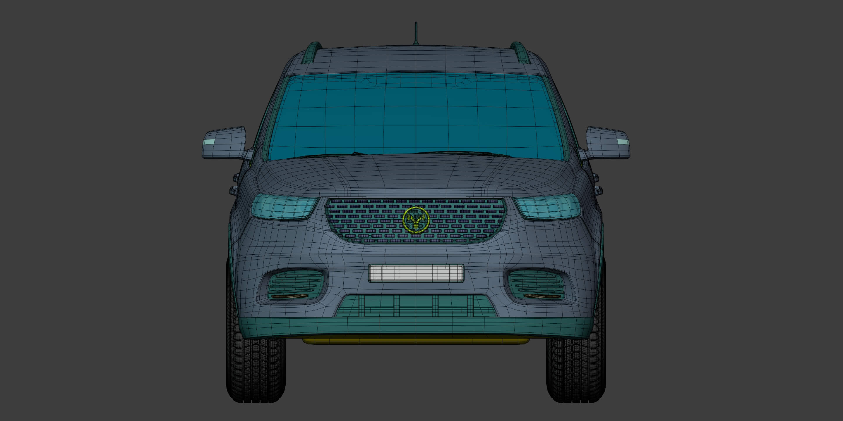 Generic Large Modern SUV Car - 3D Model by Ocstard