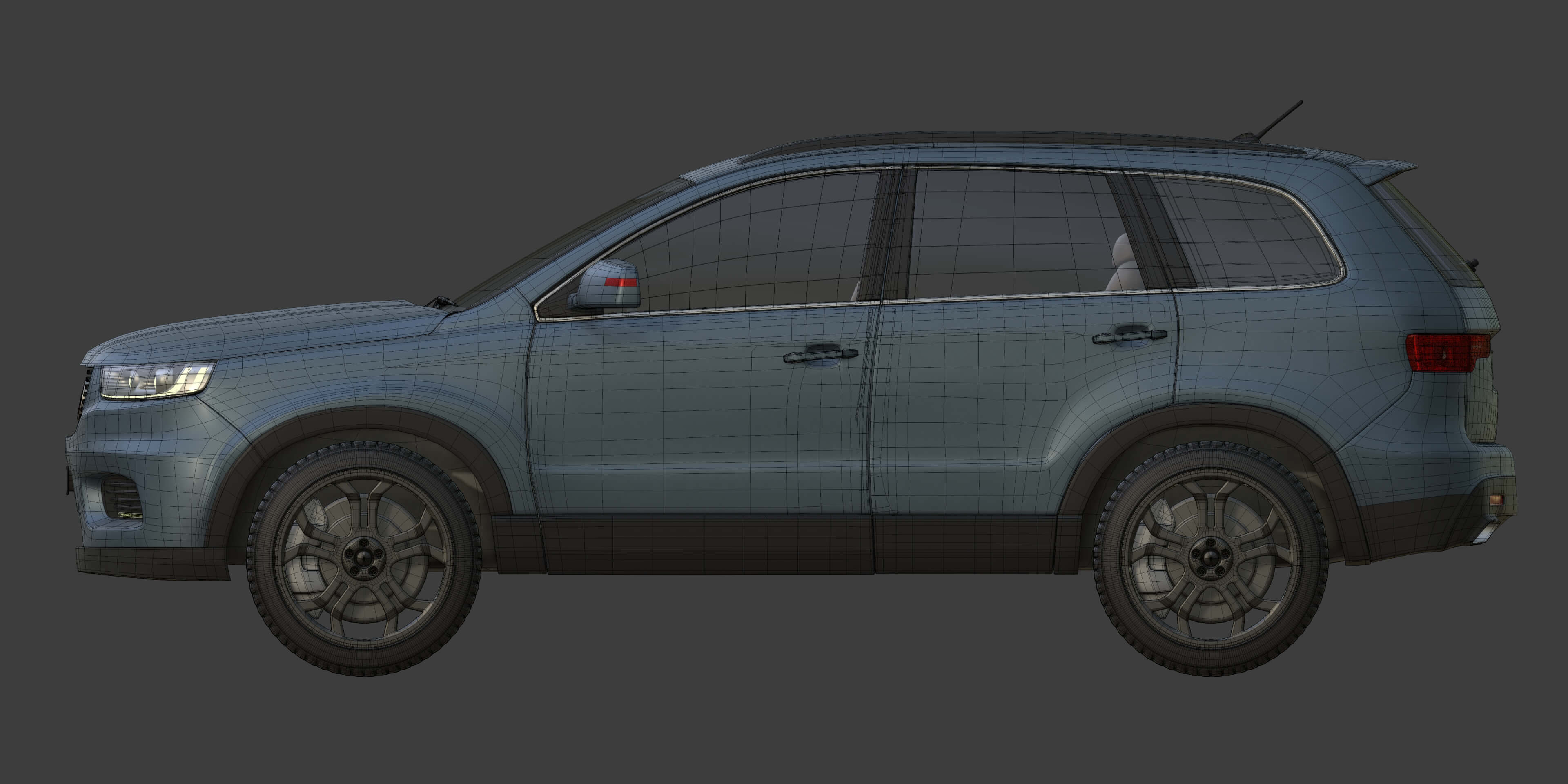 Generic Large Modern SUV Car - 3D Model by Ocstard