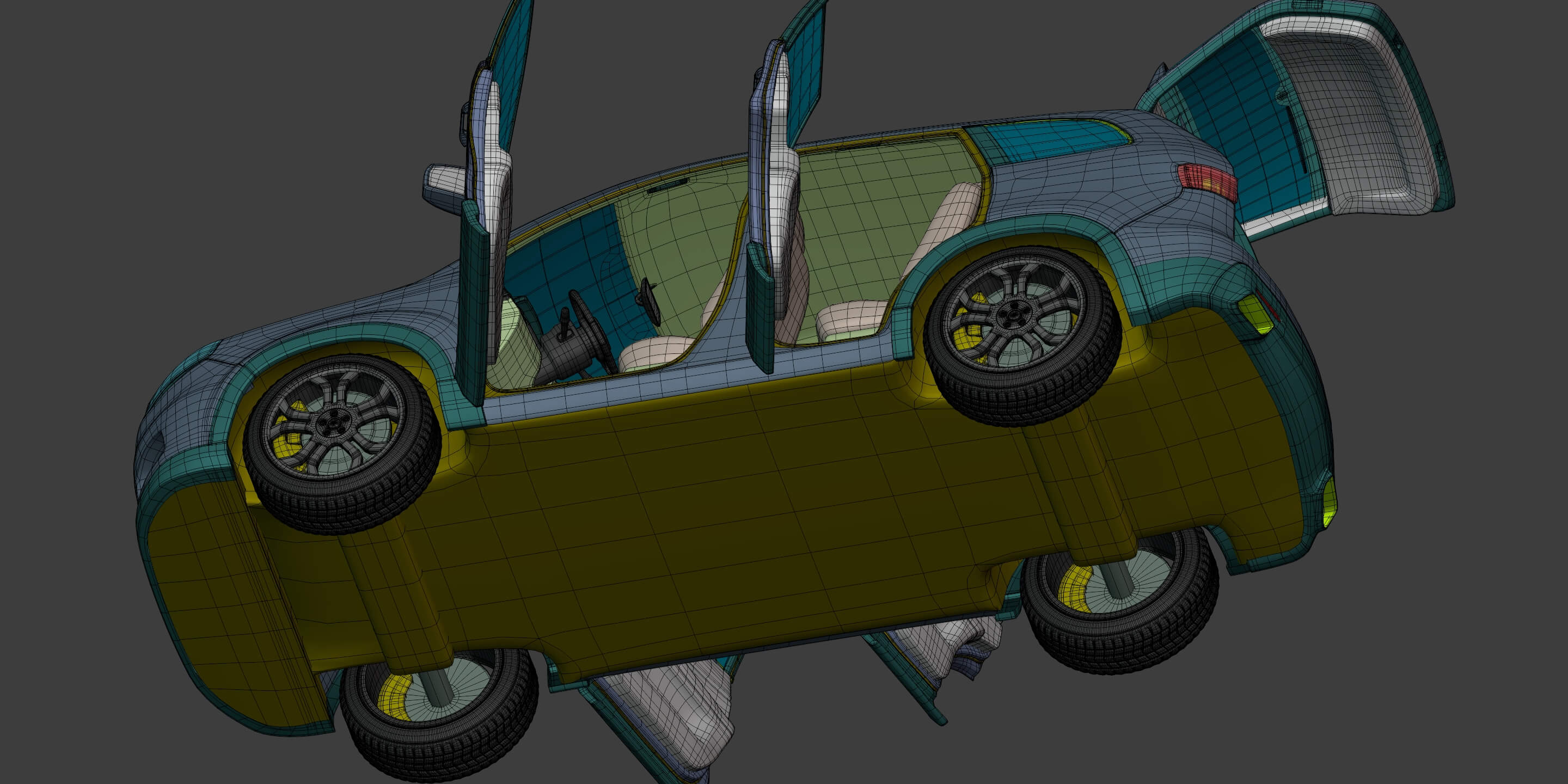 Generic Large Modern SUV Car - 3D Model by Ocstard