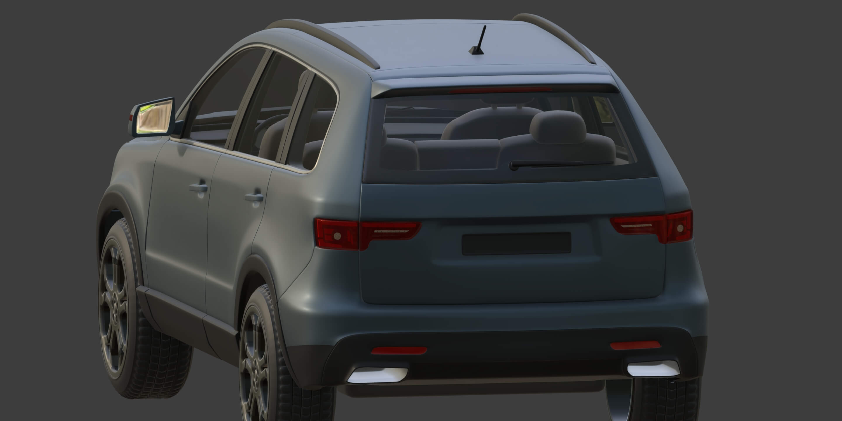 Generic Large Modern SUV Car - 3D Model by Ocstard