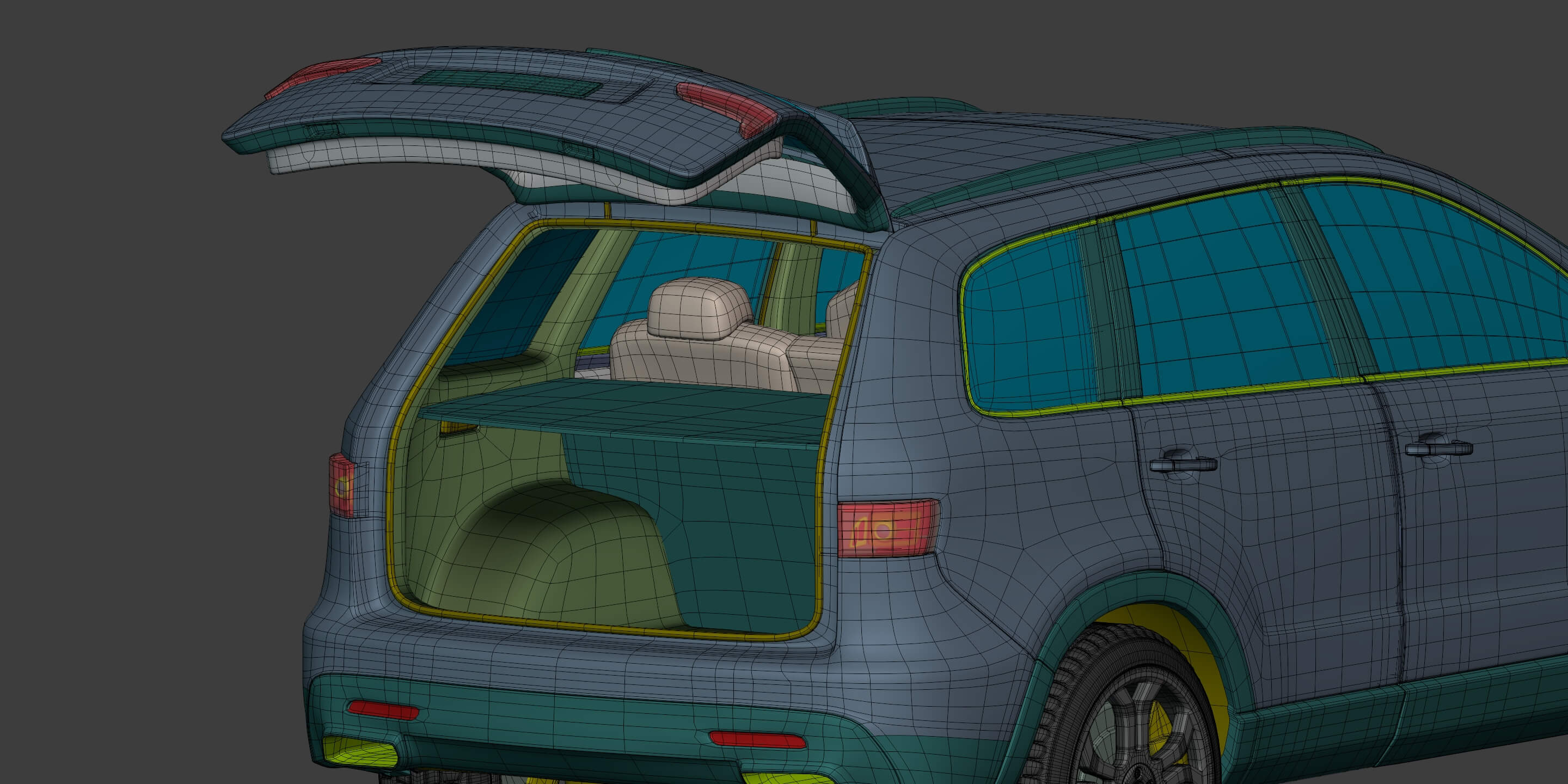 Generic Large Modern SUV Car - 3D Model by Ocstard