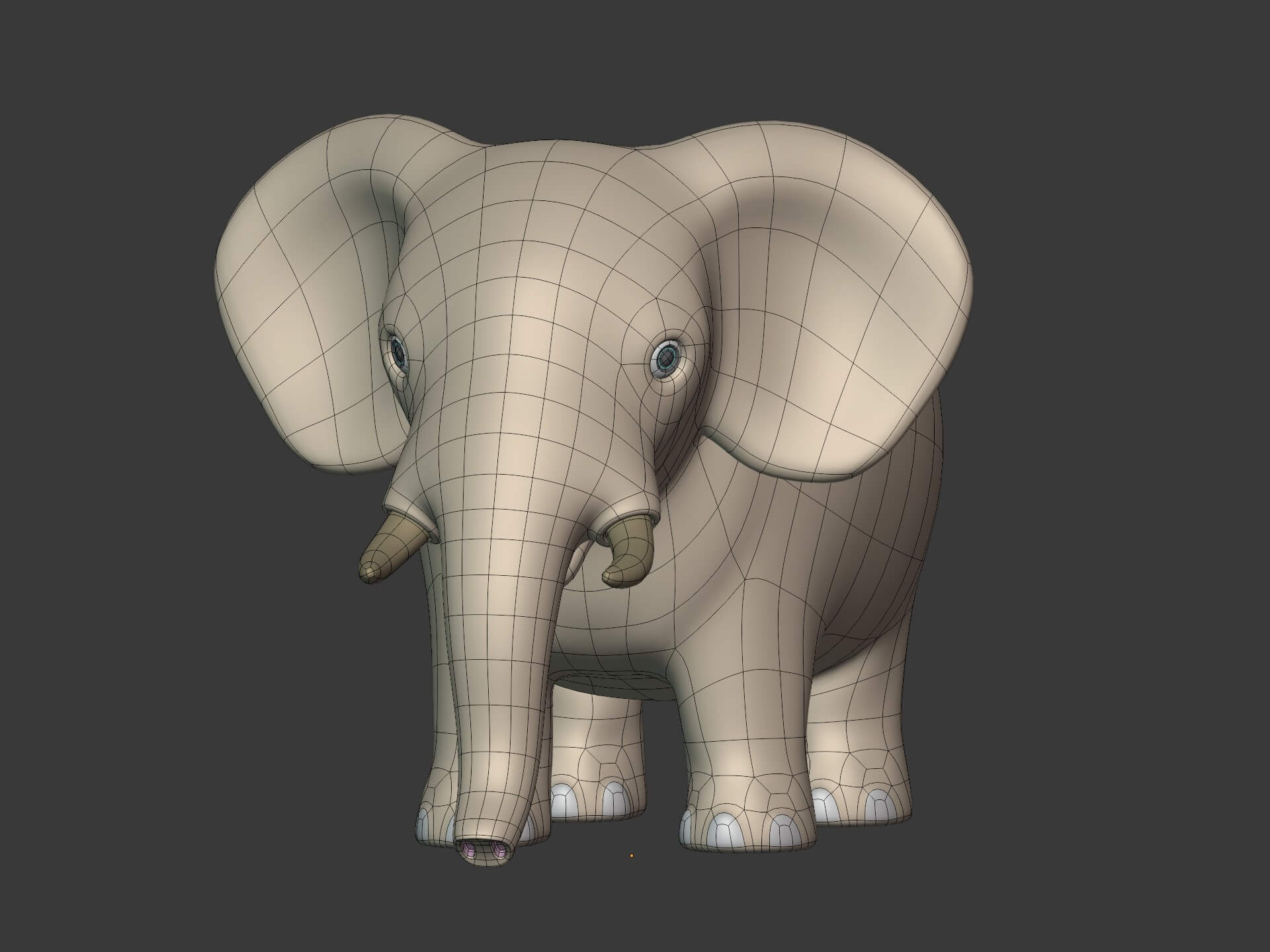 Cartoon Animals Pack - Elephant --Rhinoceros -- Hippopotamus 3D Model ...