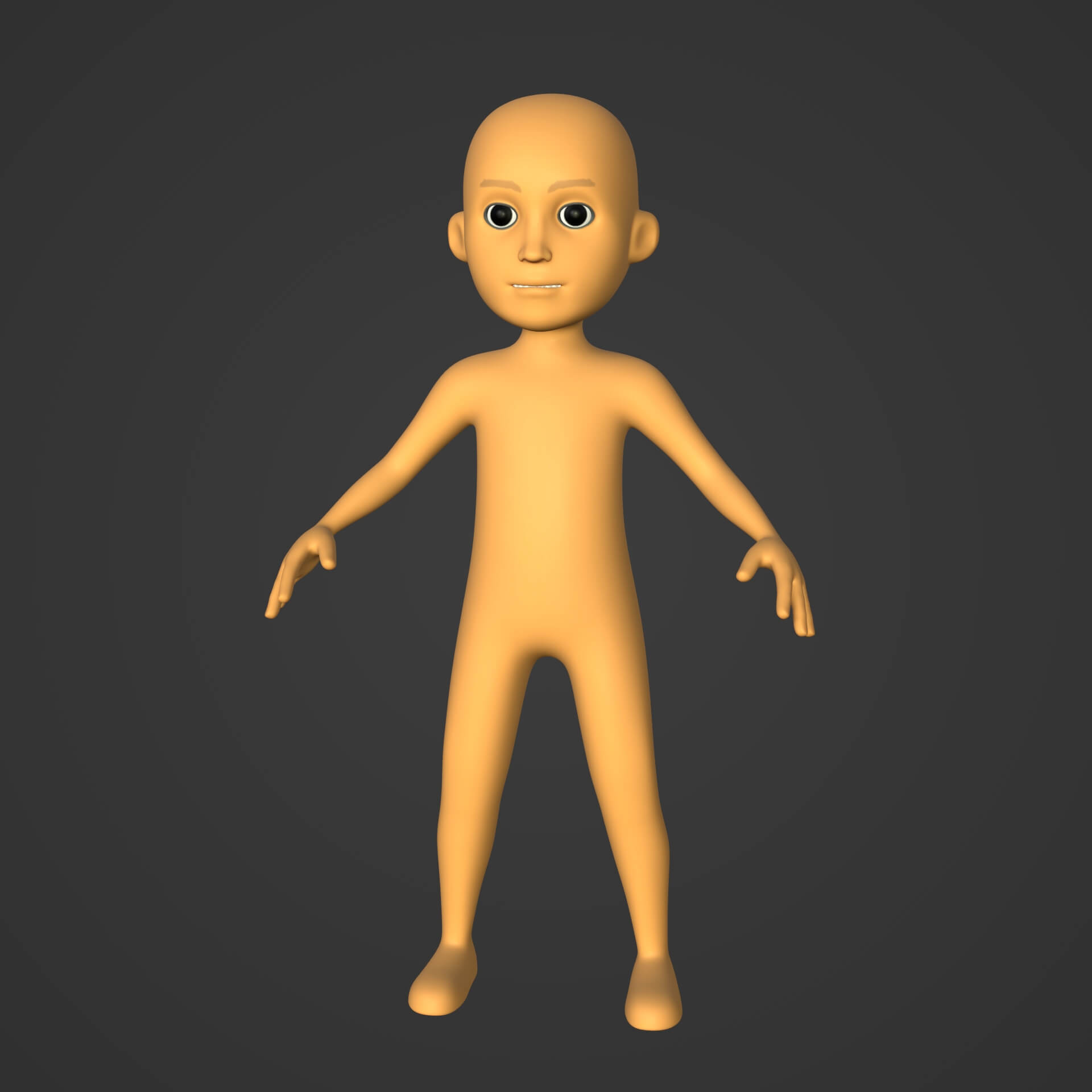 Cartoon Character - 3D Model by Ocstard