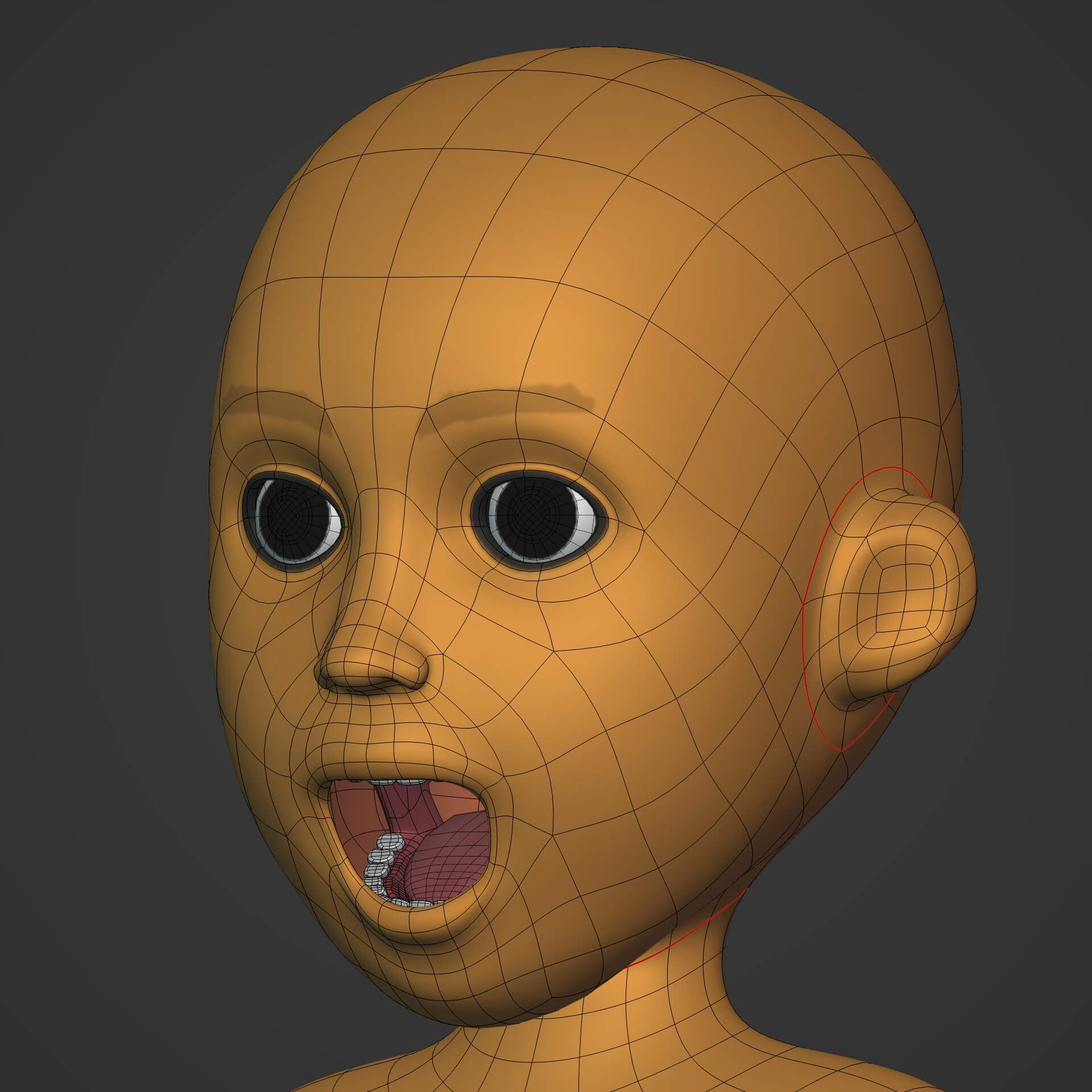 Cartoon Character - 3D Model by Ocstard