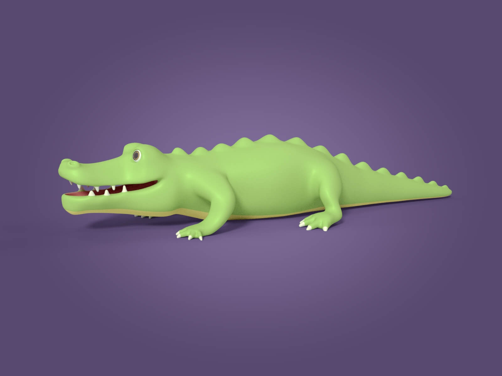 Animated Alligator With Wings