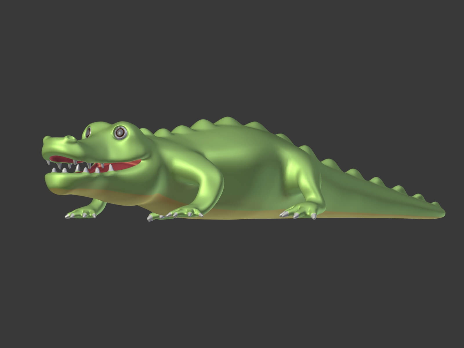 Animated Alligator With Wings