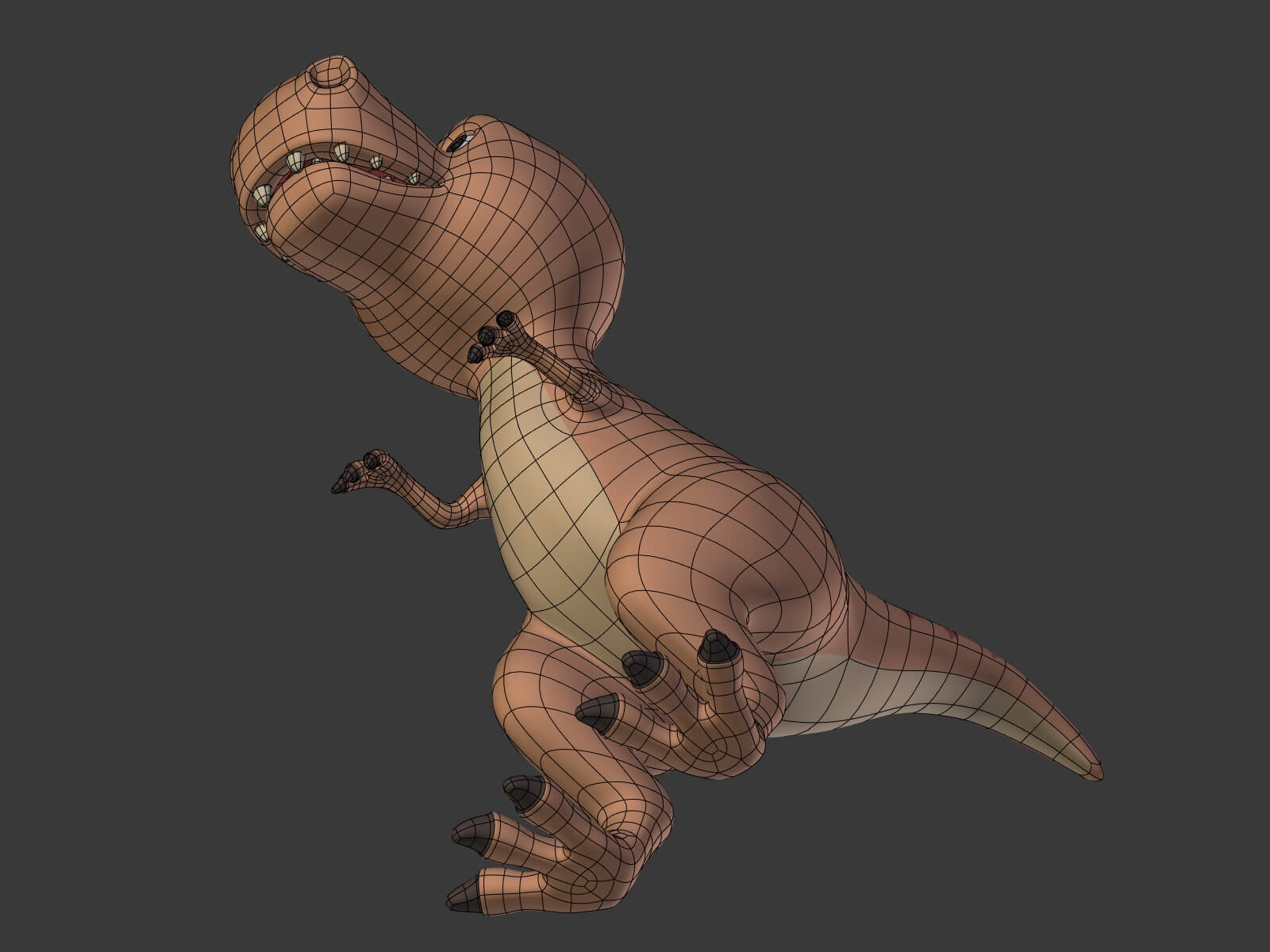 Cartoon Dinosaurs Collection - 3D Model by Ocstard