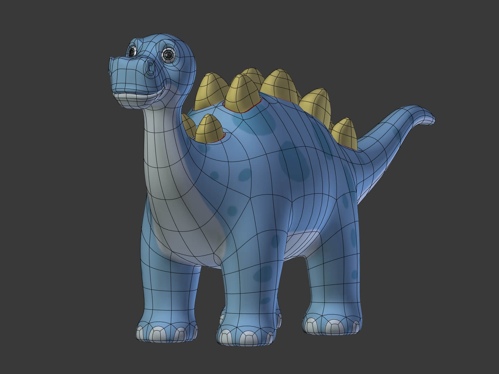 Cartoon Dinosaurs Collection - 3D Model by Ocstard