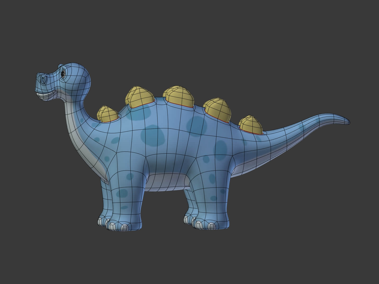 Cartoon Dinosaurs Collection - 3D Model by Ocstard
