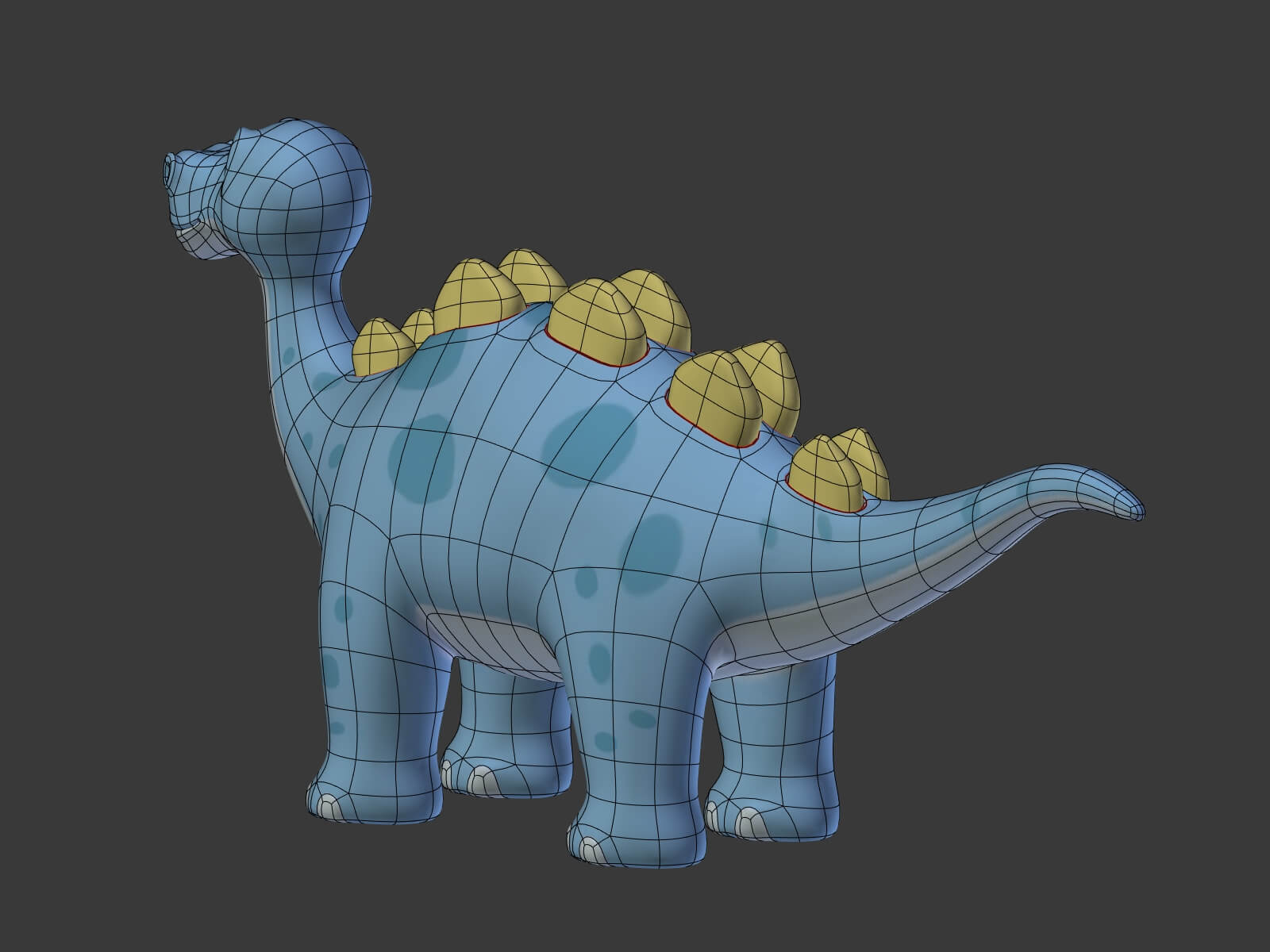 Cartoon Dinosaurs Collection - 3D Model by Ocstard