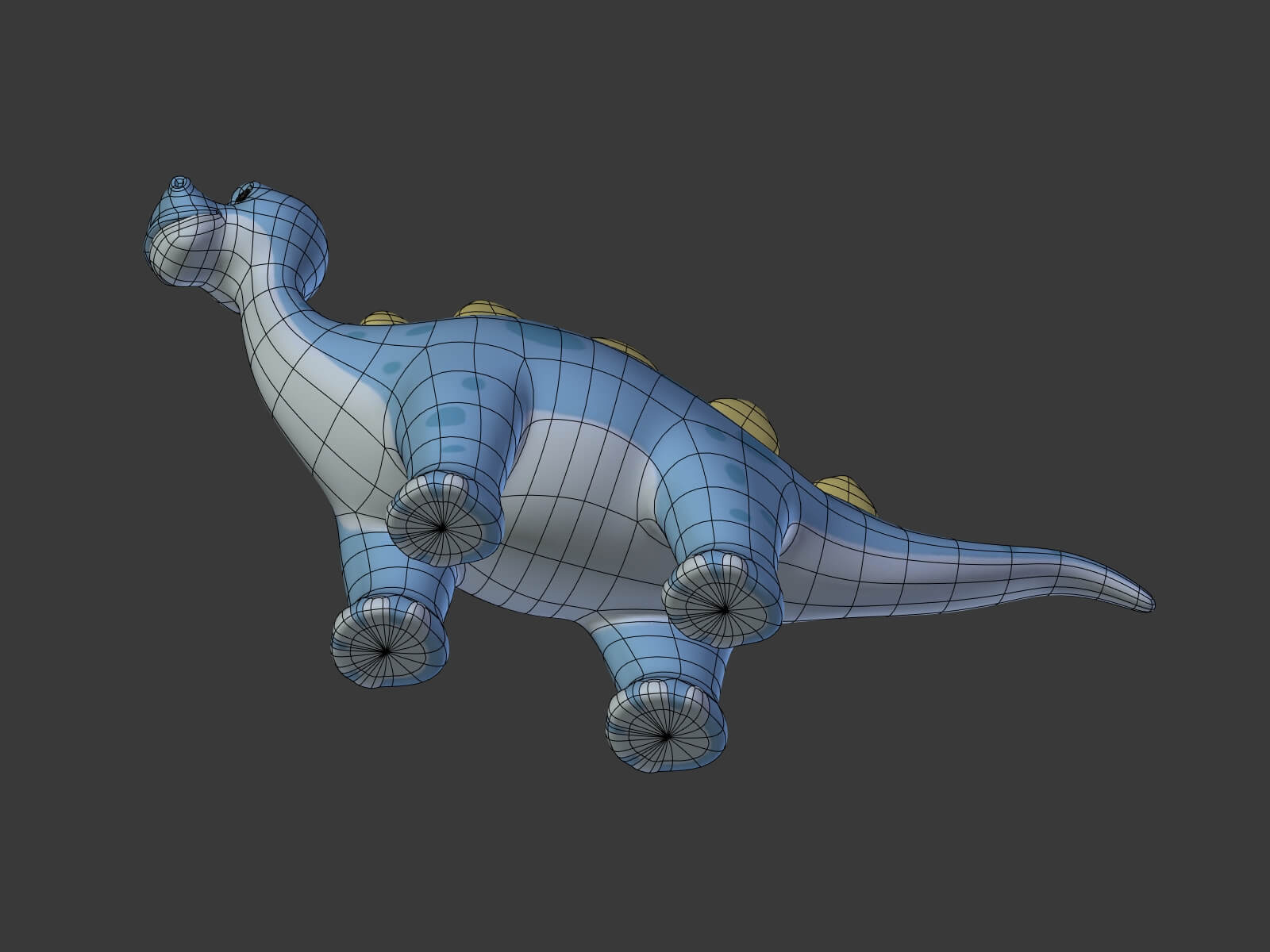 Cartoon Dinosaurs Collection - 3D Model by Ocstard