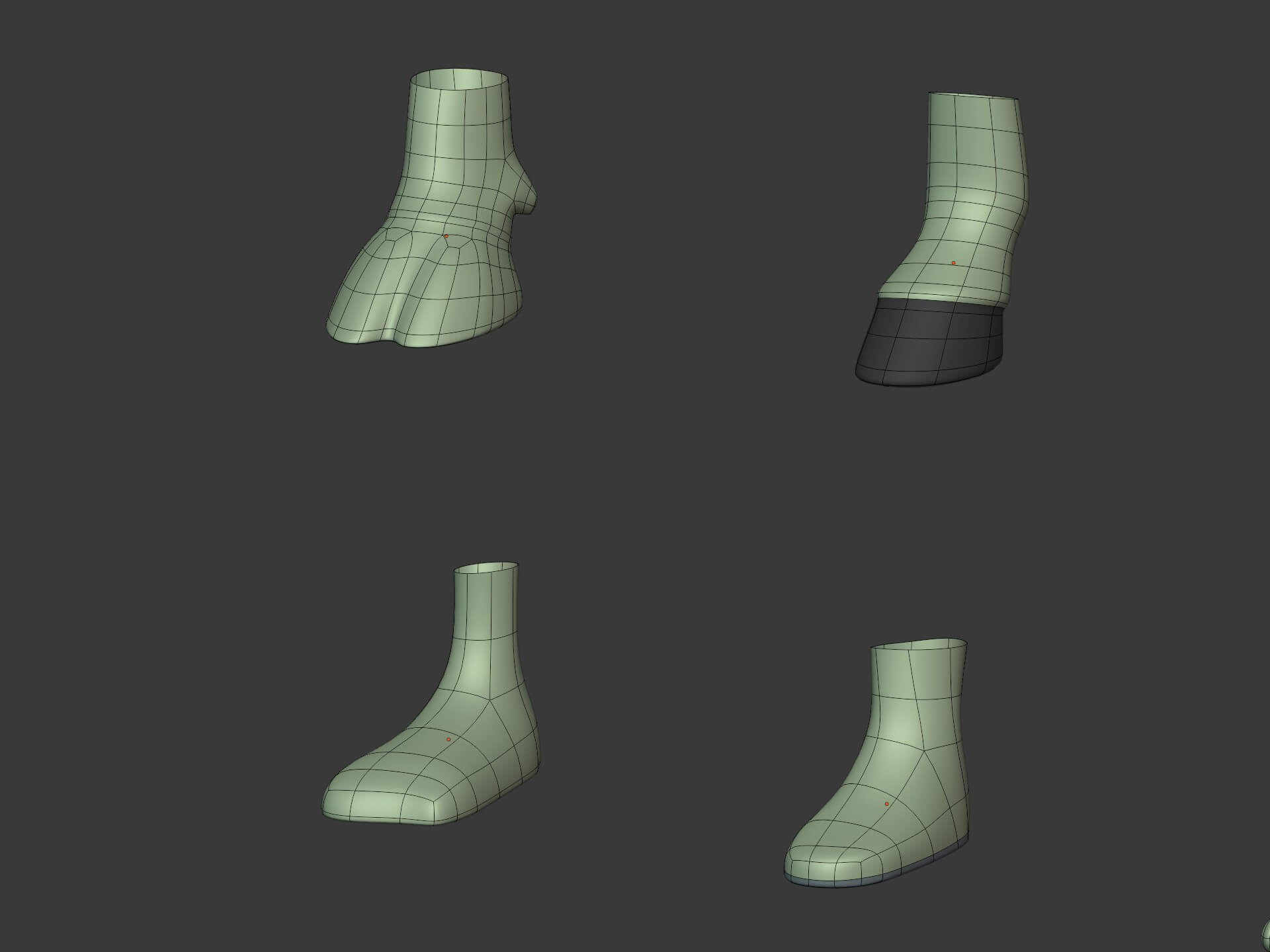 Cartoon Feet Pack - 3D Model by Ocstard