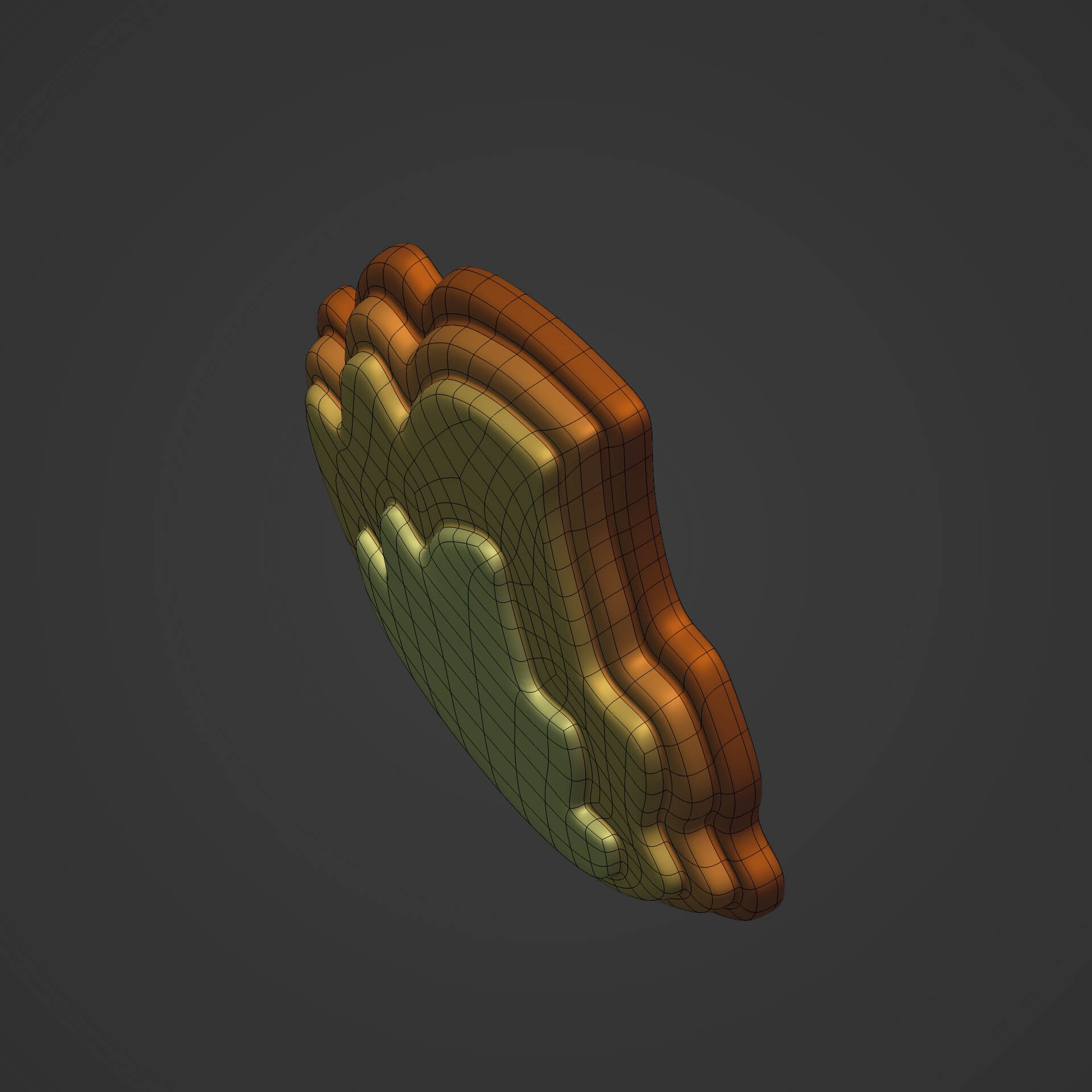 Cartoon Fire Icon - 3D Model by Ocstard