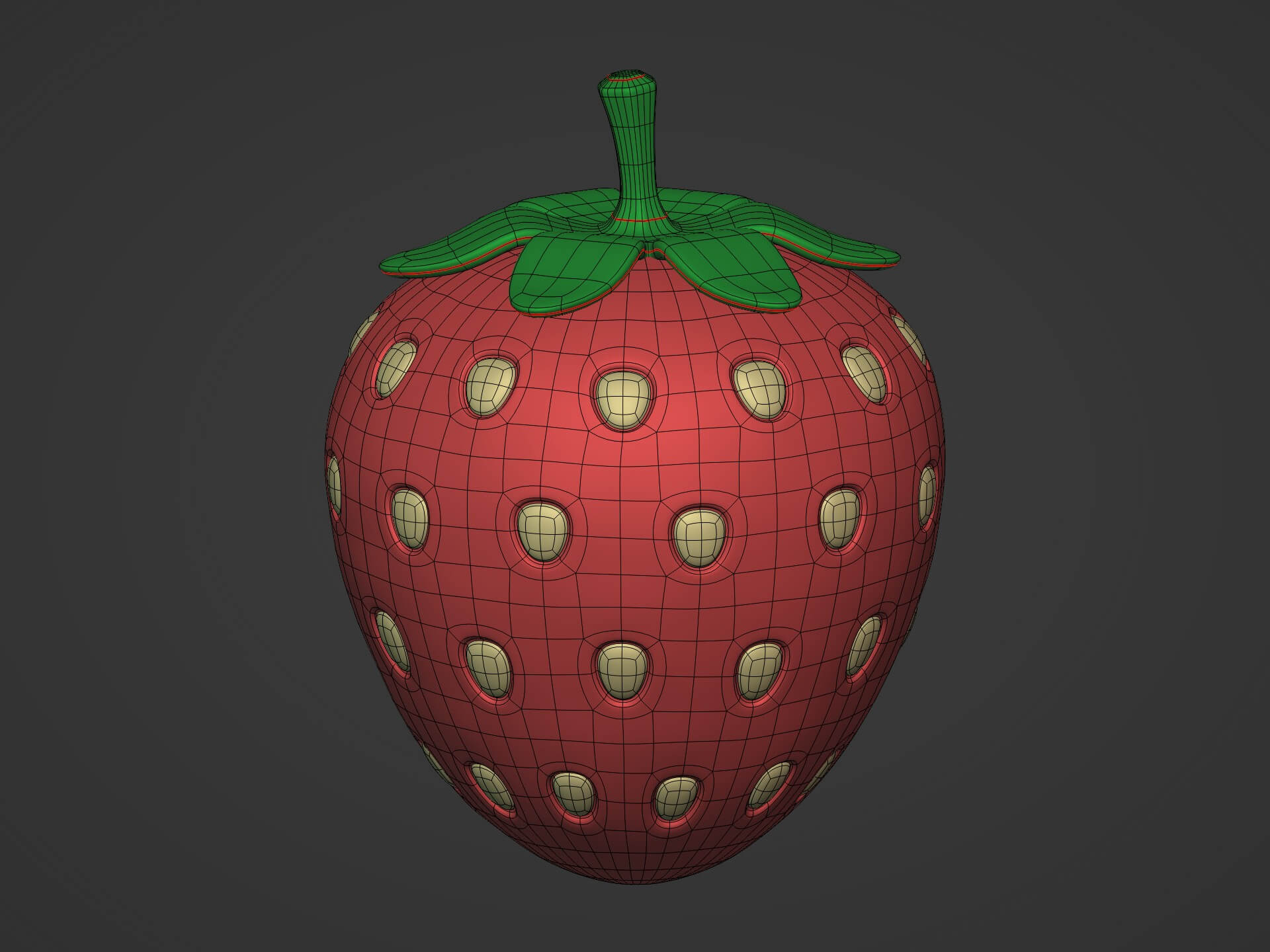 Cartoon Fruit Pack - 3D Model by Ocstard