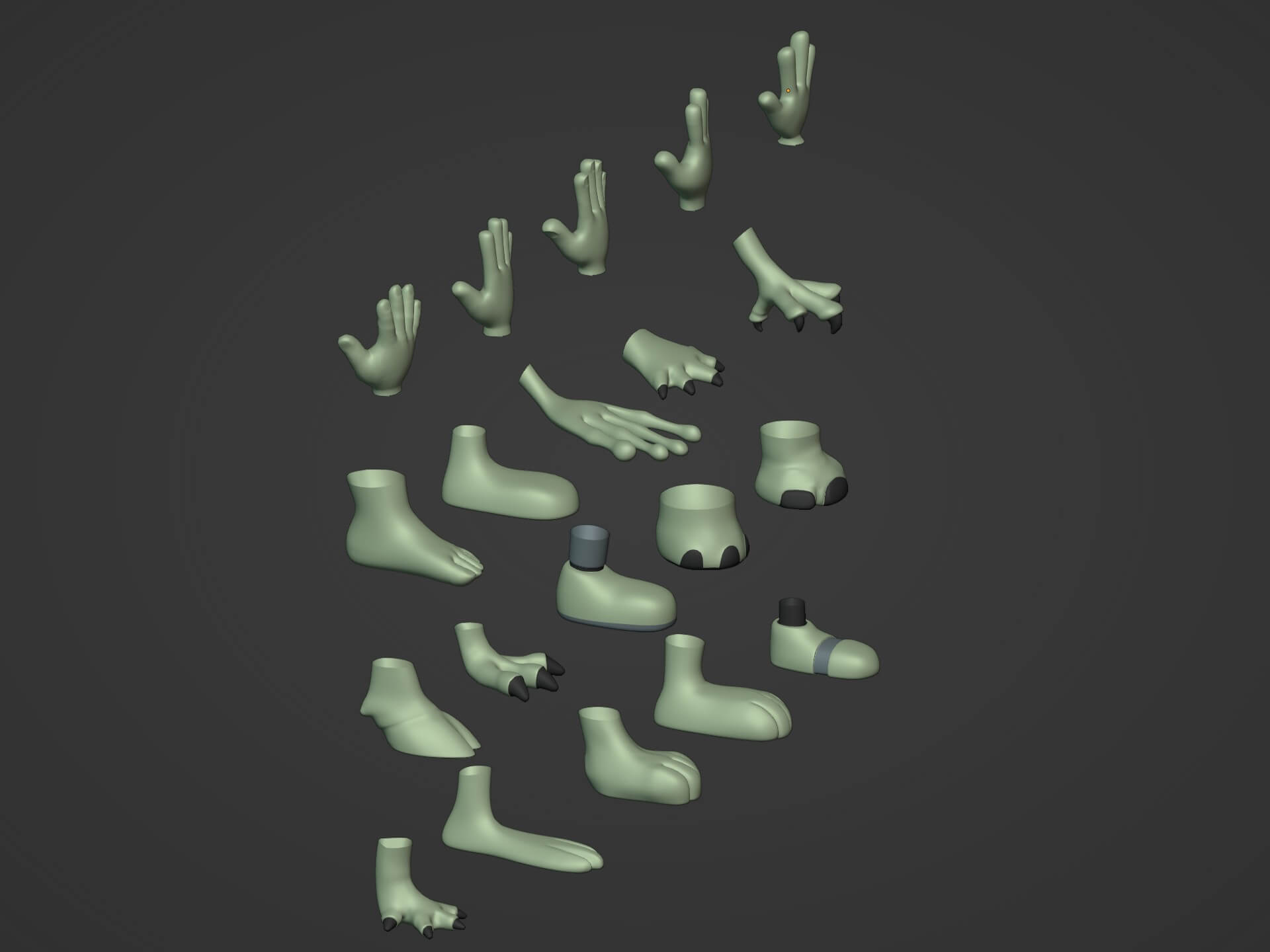 Cartoon Pack - 3D Model by Ocstard