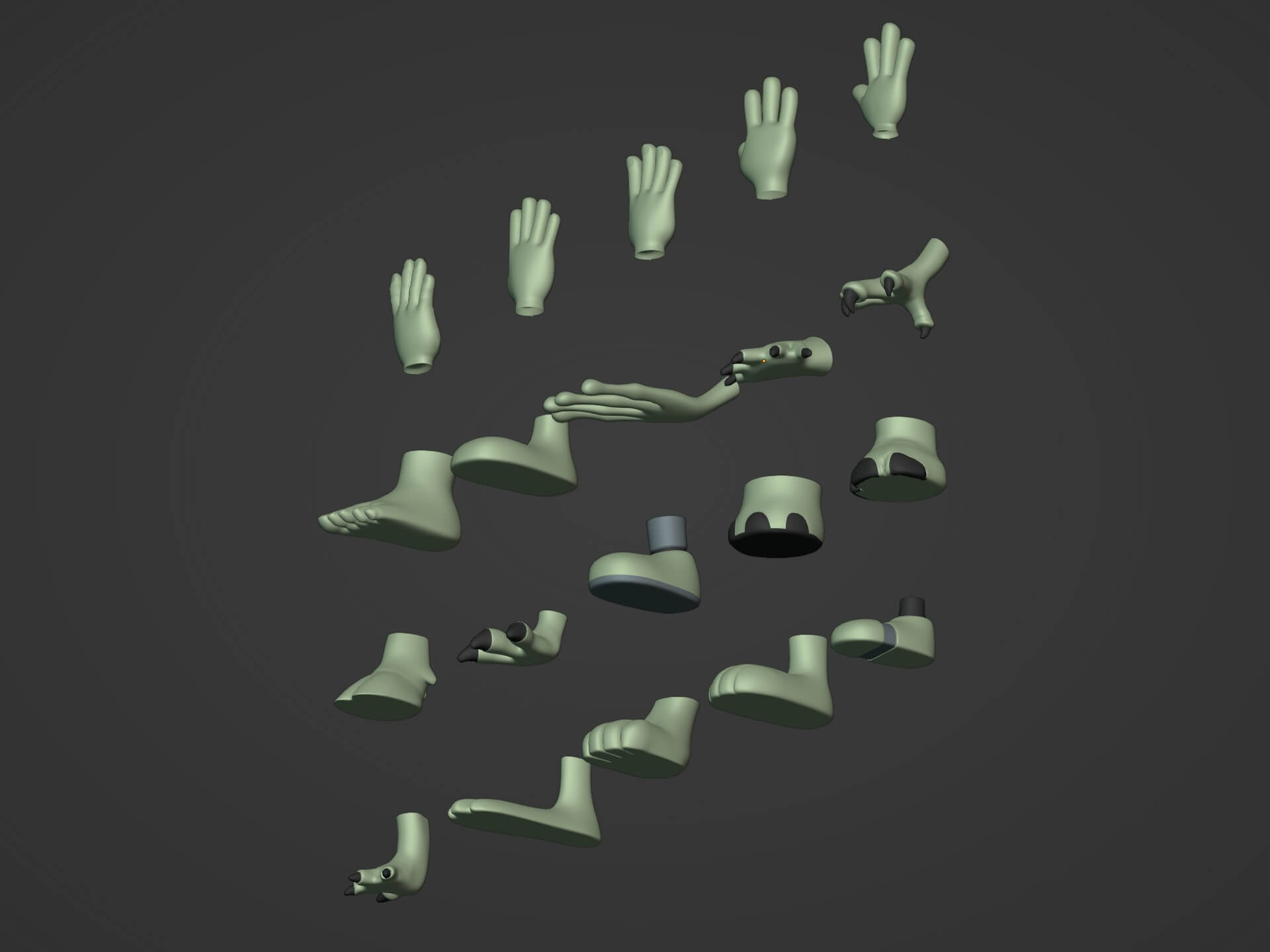 Cartoon Pack - 3D Model by Ocstard