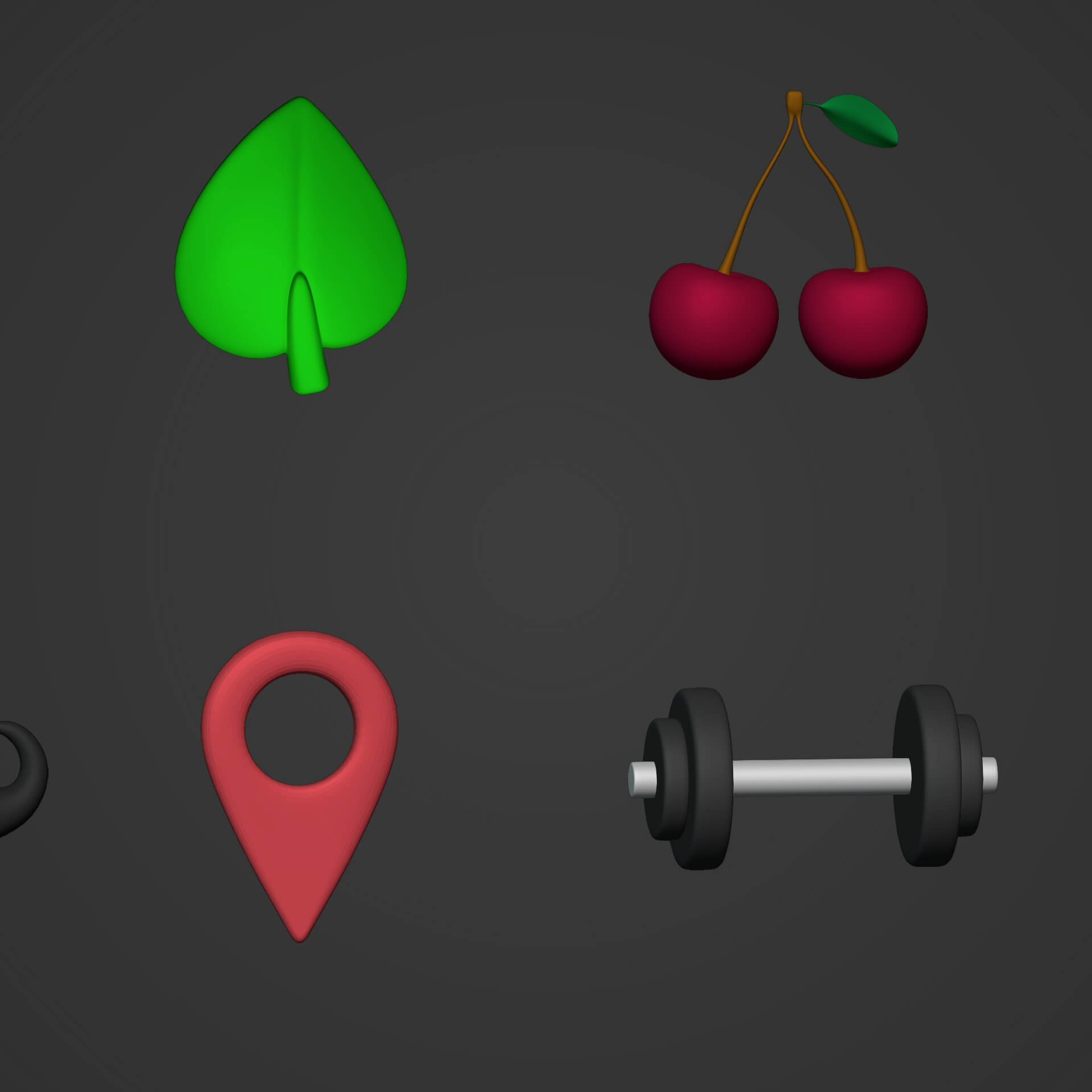 Cartoon Icons Pack - 3D Model by Ocstard