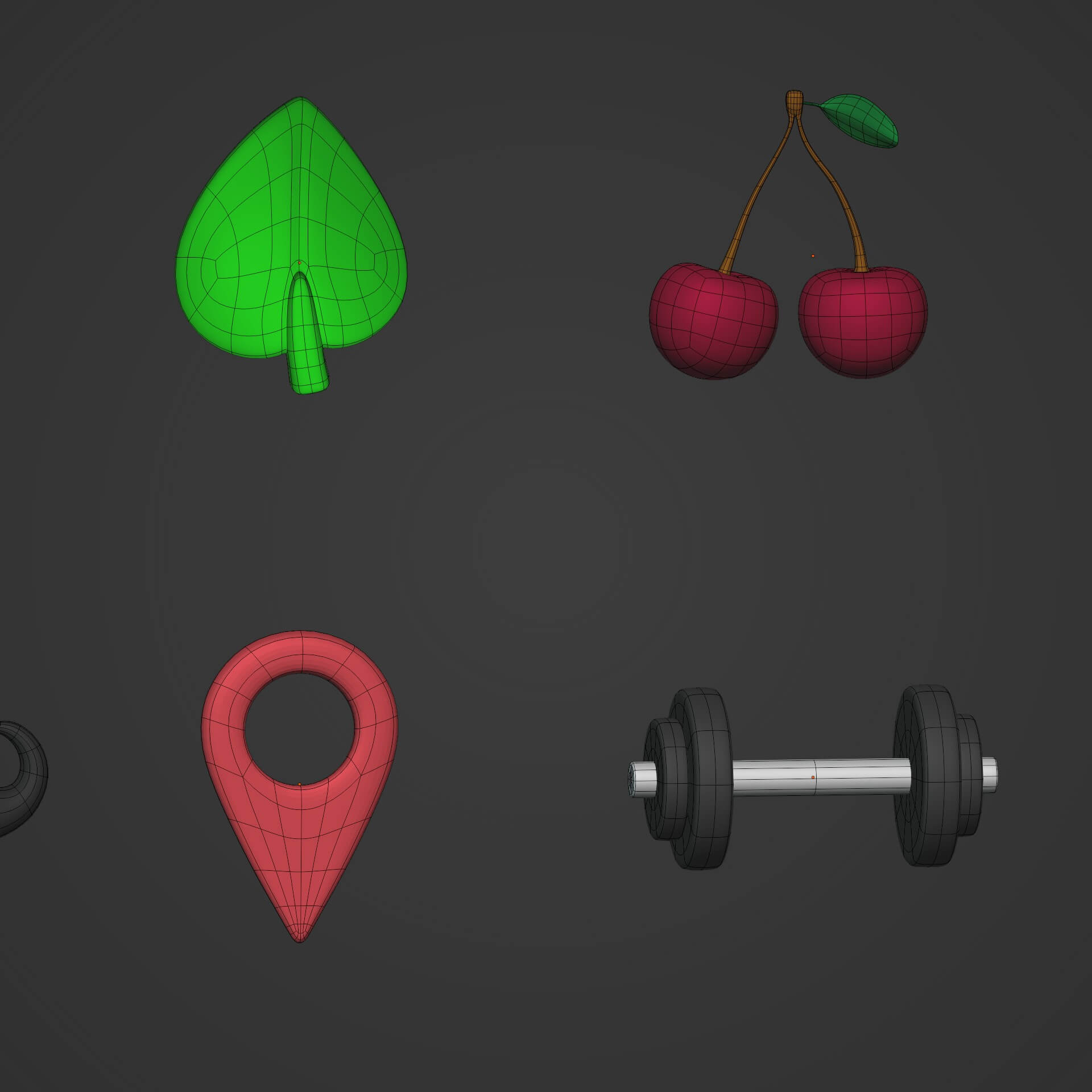 Cartoon Icons Pack - 3D Model by Ocstard