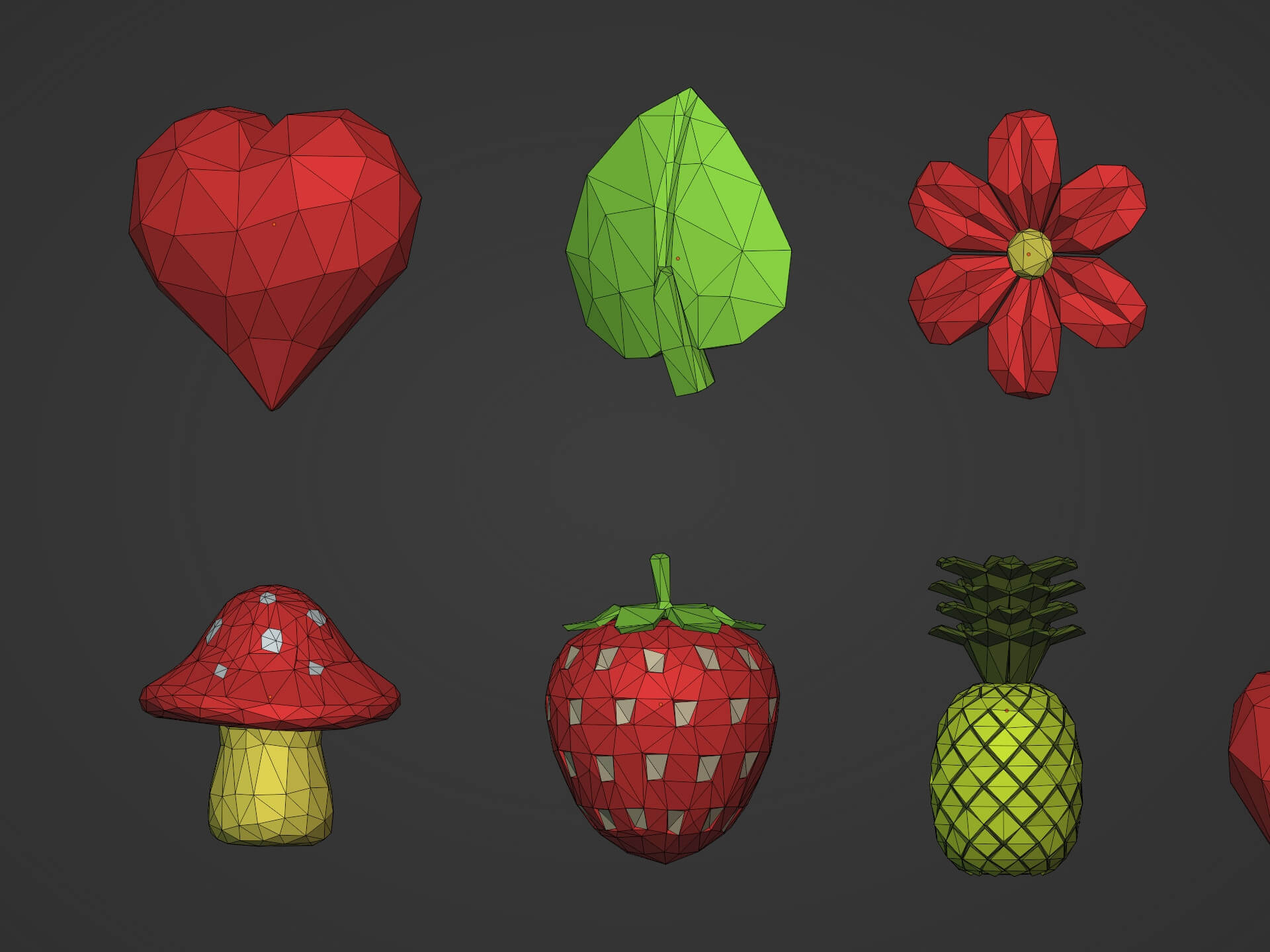 Cartoon Icons Pack - 3D Model by Ocstard