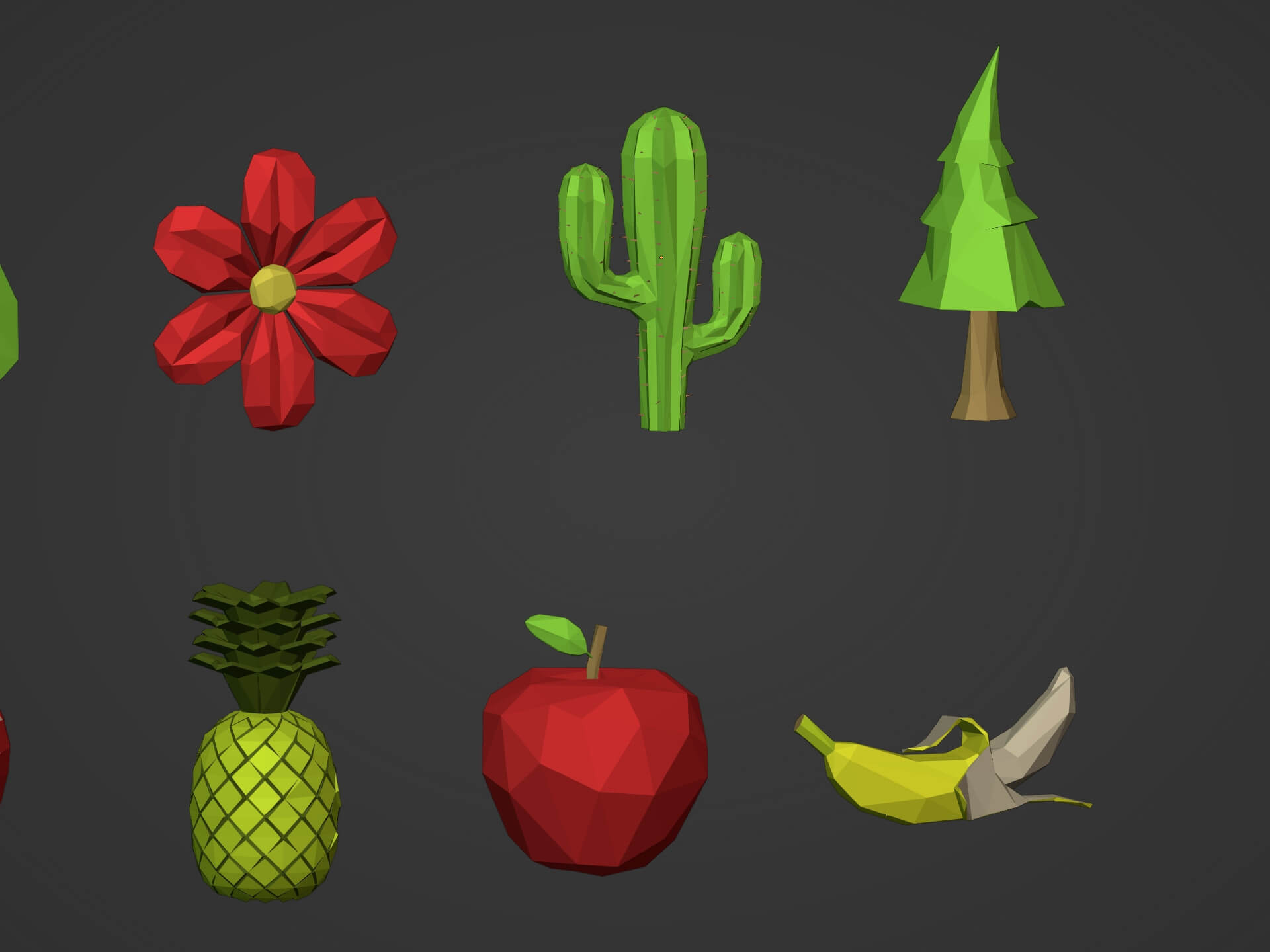 Cartoon Icons Pack - 3D Model by Ocstard