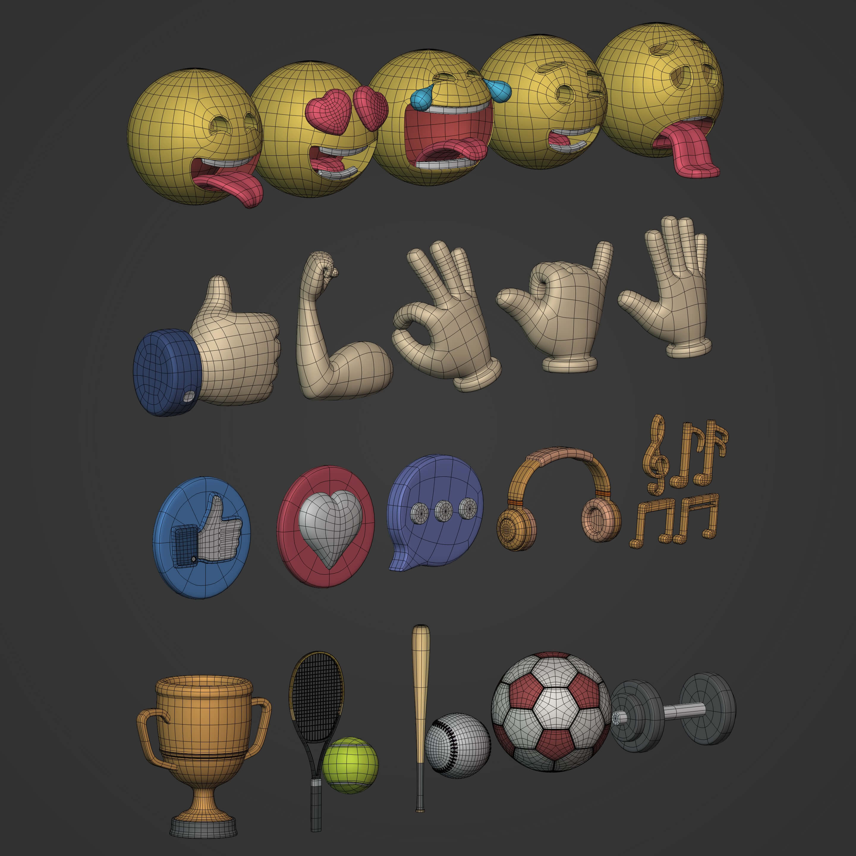 Cartoon Pack - 3D Model by Ocstard