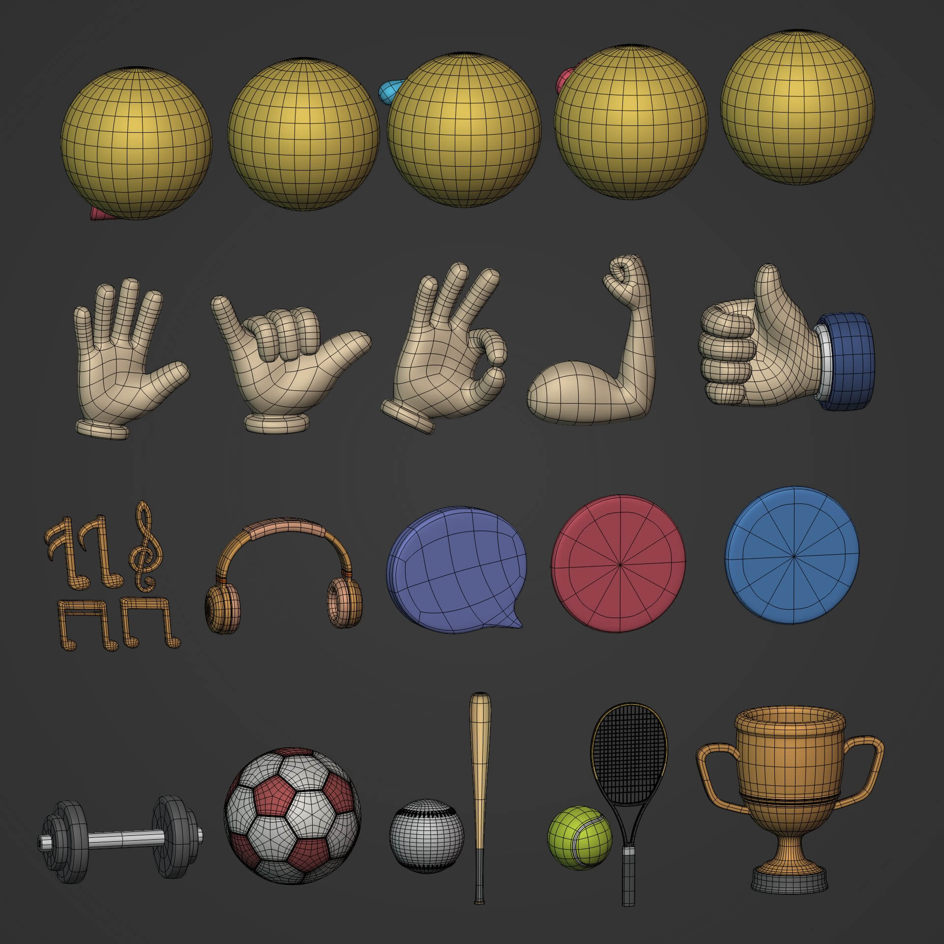 Cartoon Pack - 3D Model by Ocstard