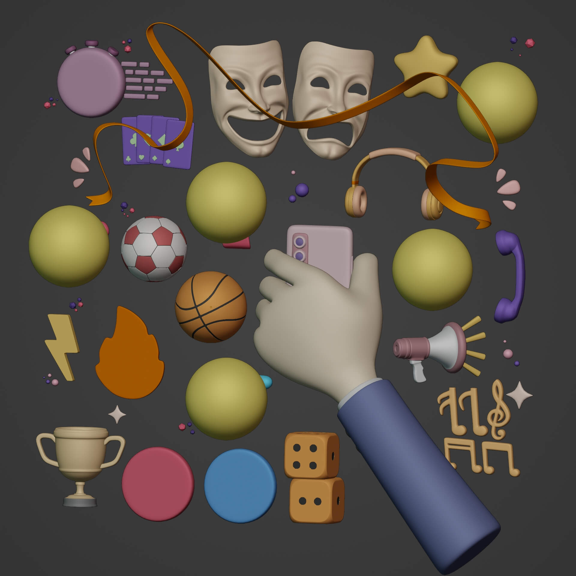 Cartoon Pack - 3D Model by Ocstard