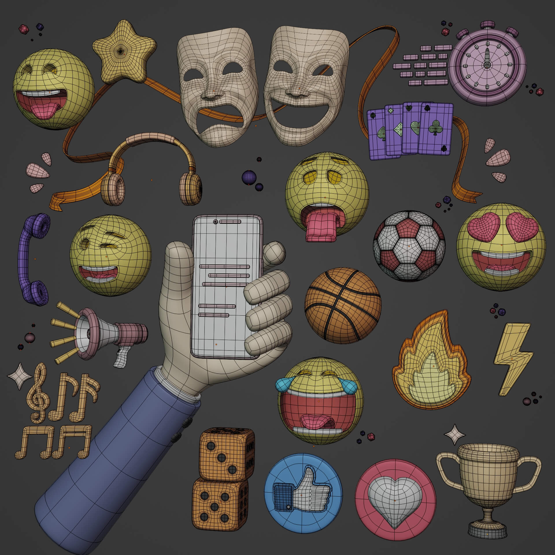 Cartoon Pack - 3D Model by Ocstard