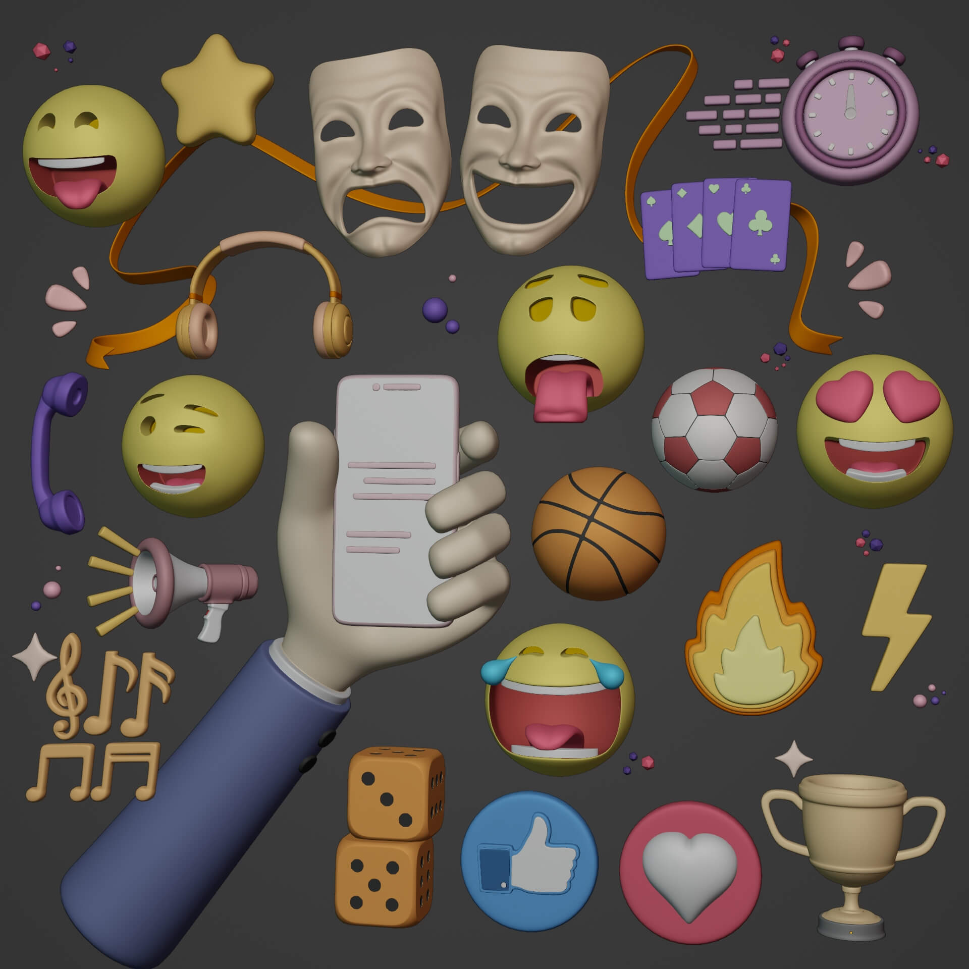 Cartoon Pack - 3D Model by Ocstard