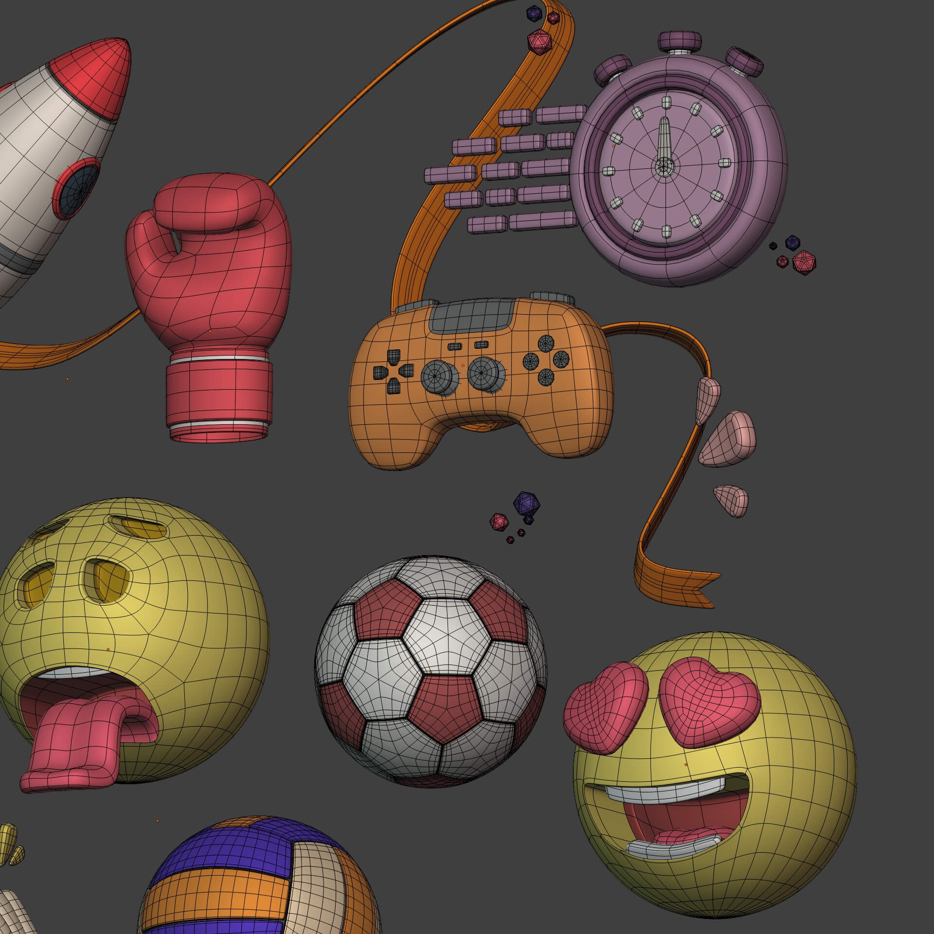 Cartoon Pack - 3D Model by Ocstard