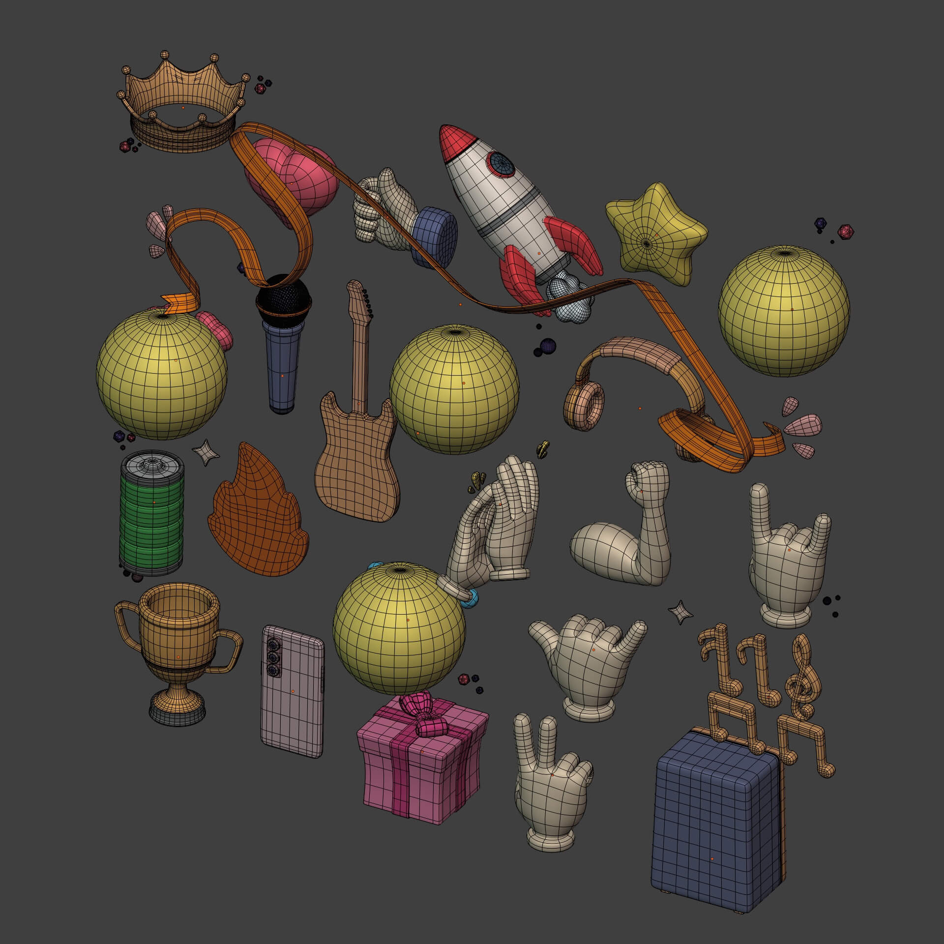 Cartoon Pack - 3D Model by Ocstard