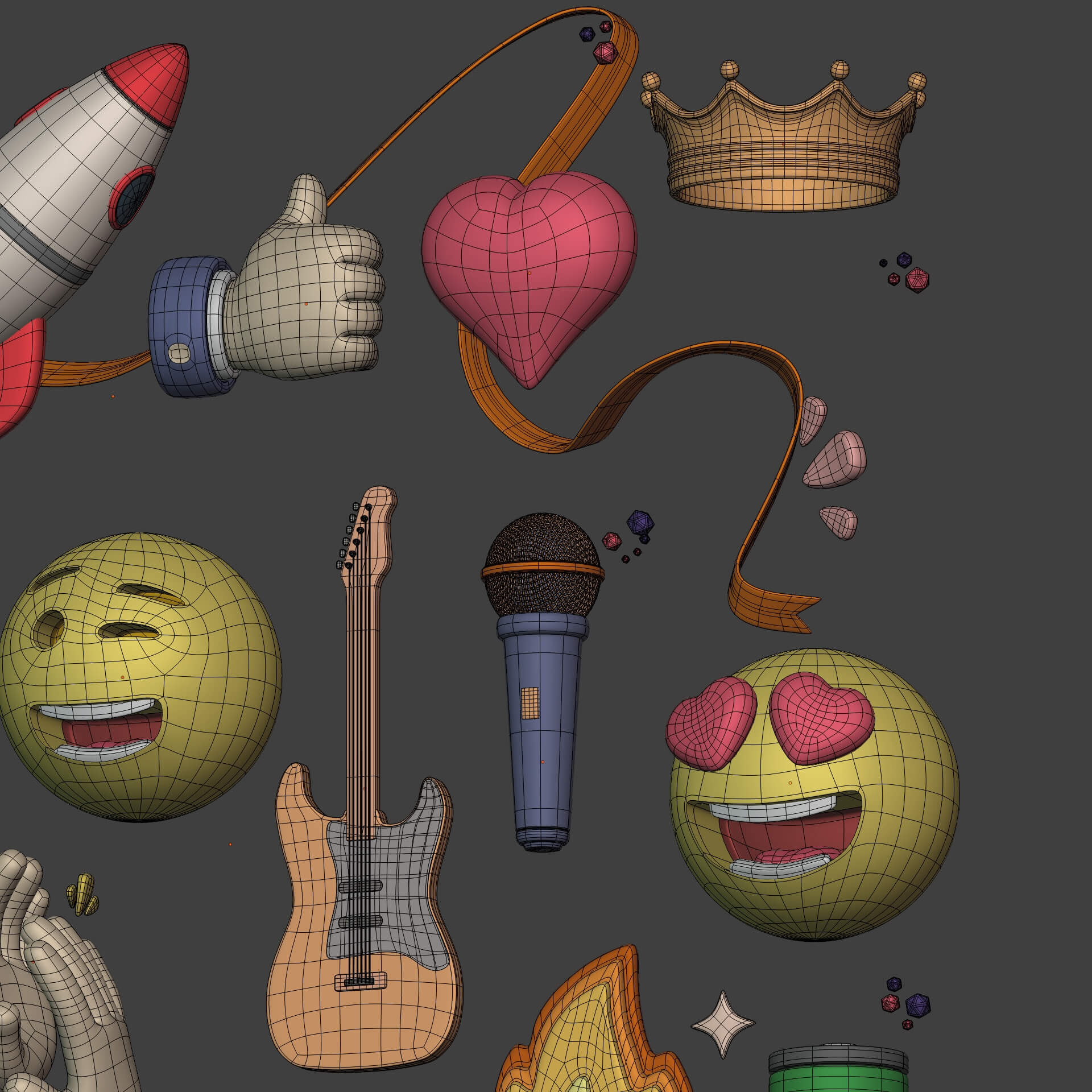 Cartoon Pack - 3D Model by Ocstard