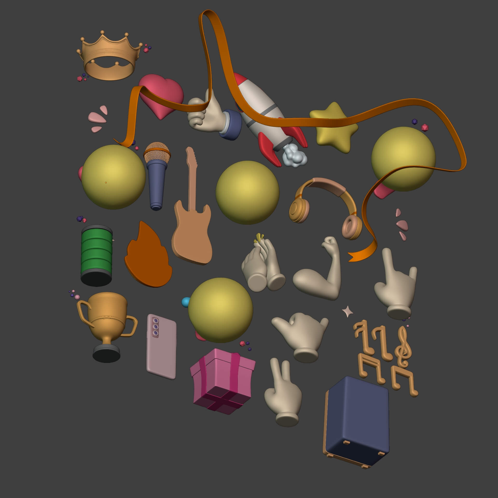 Cartoon Pack - 3D Model by Ocstard