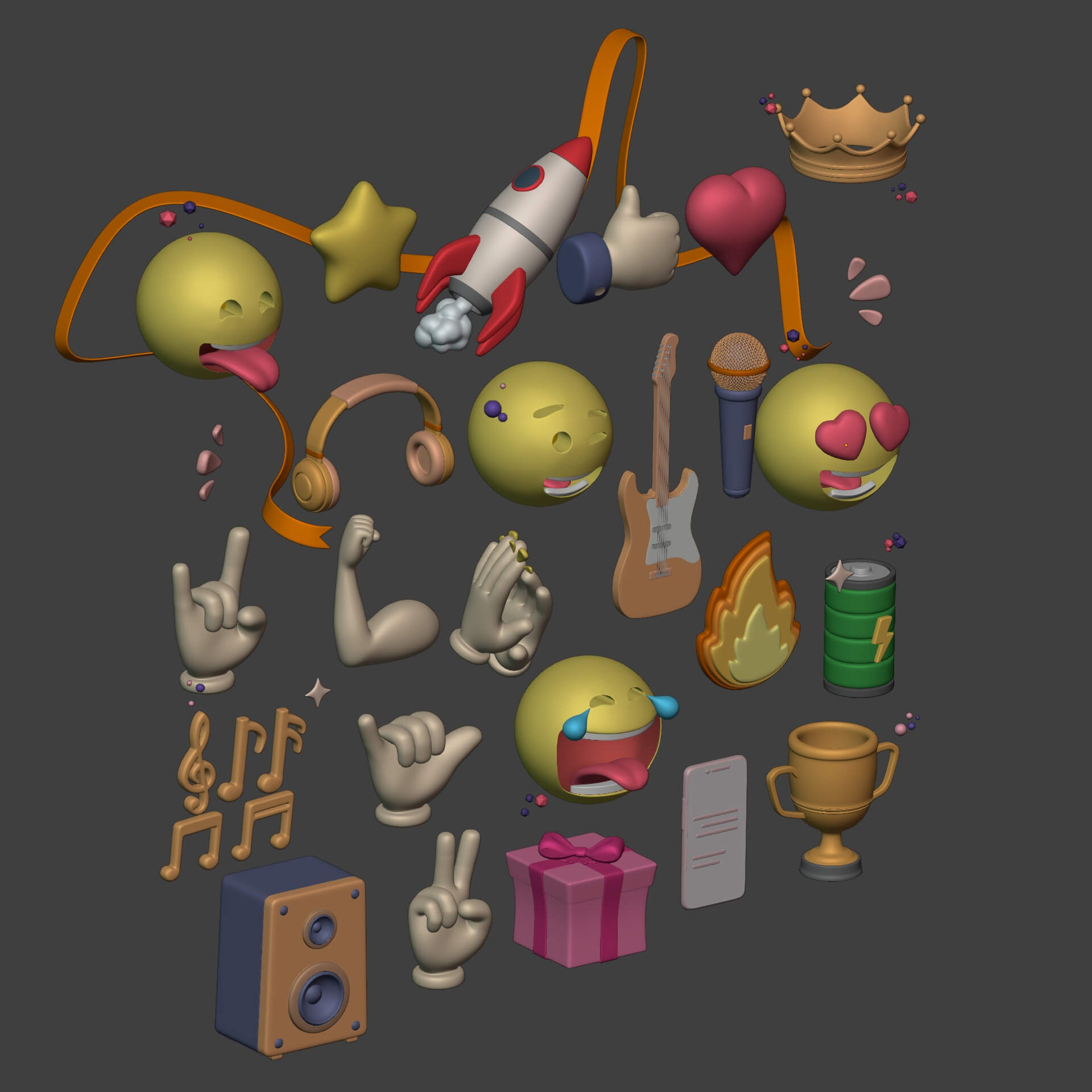 Cartoon Pack - 3D Model by Ocstard