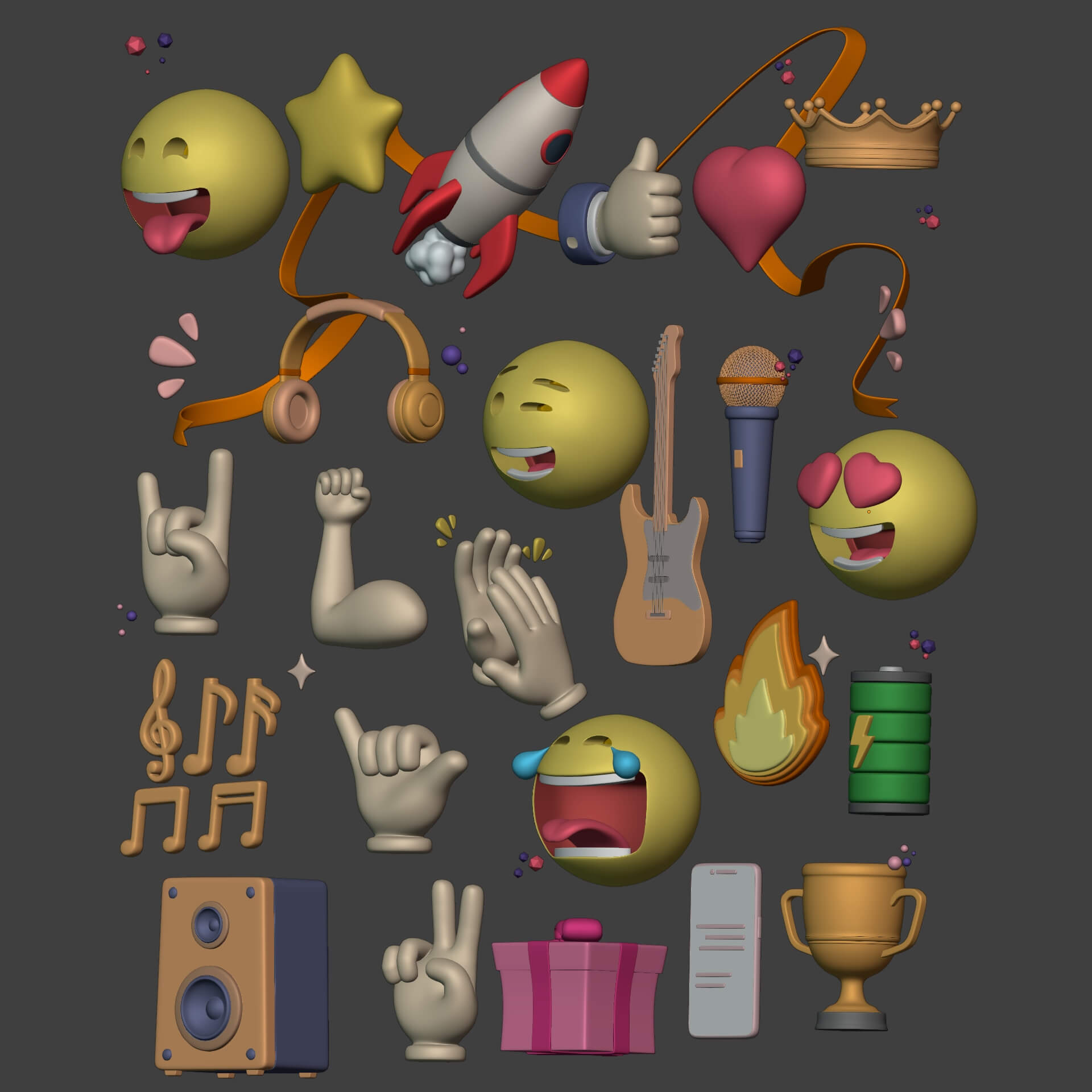 Cartoon Pack - 3D Model by Ocstard