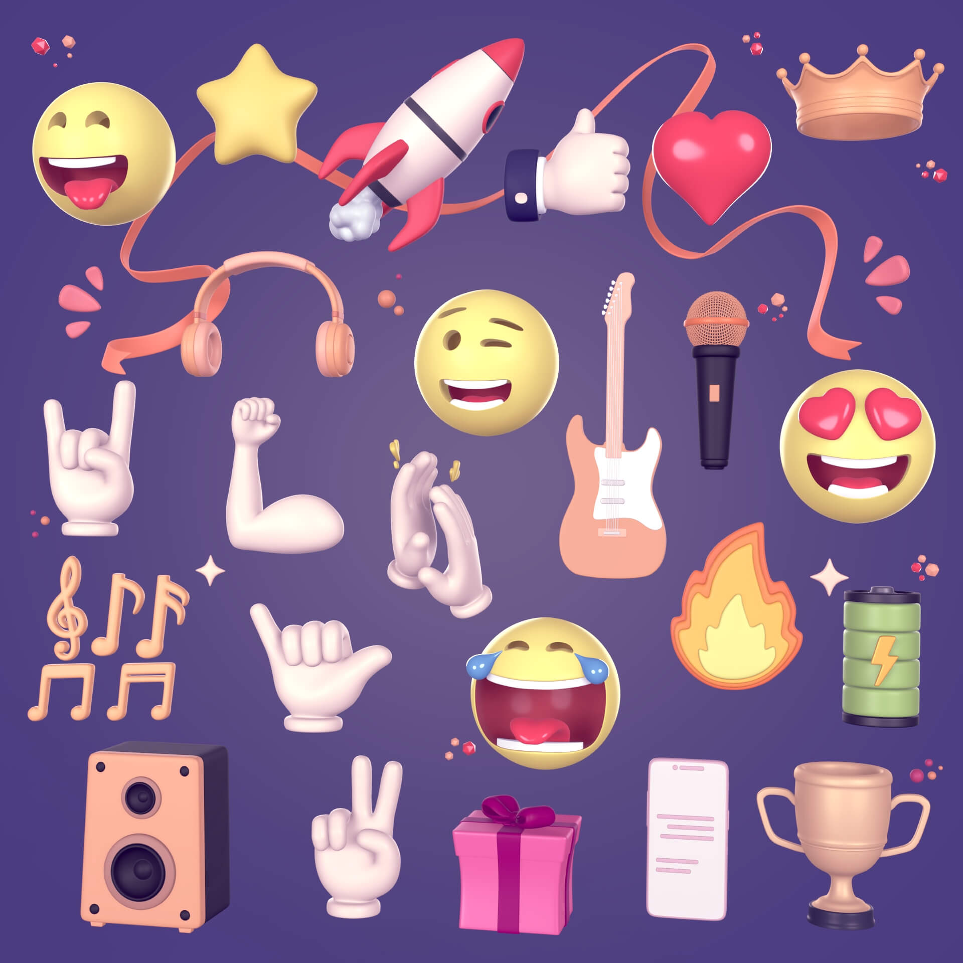 Cartoon Pack - 3D Model by Ocstard