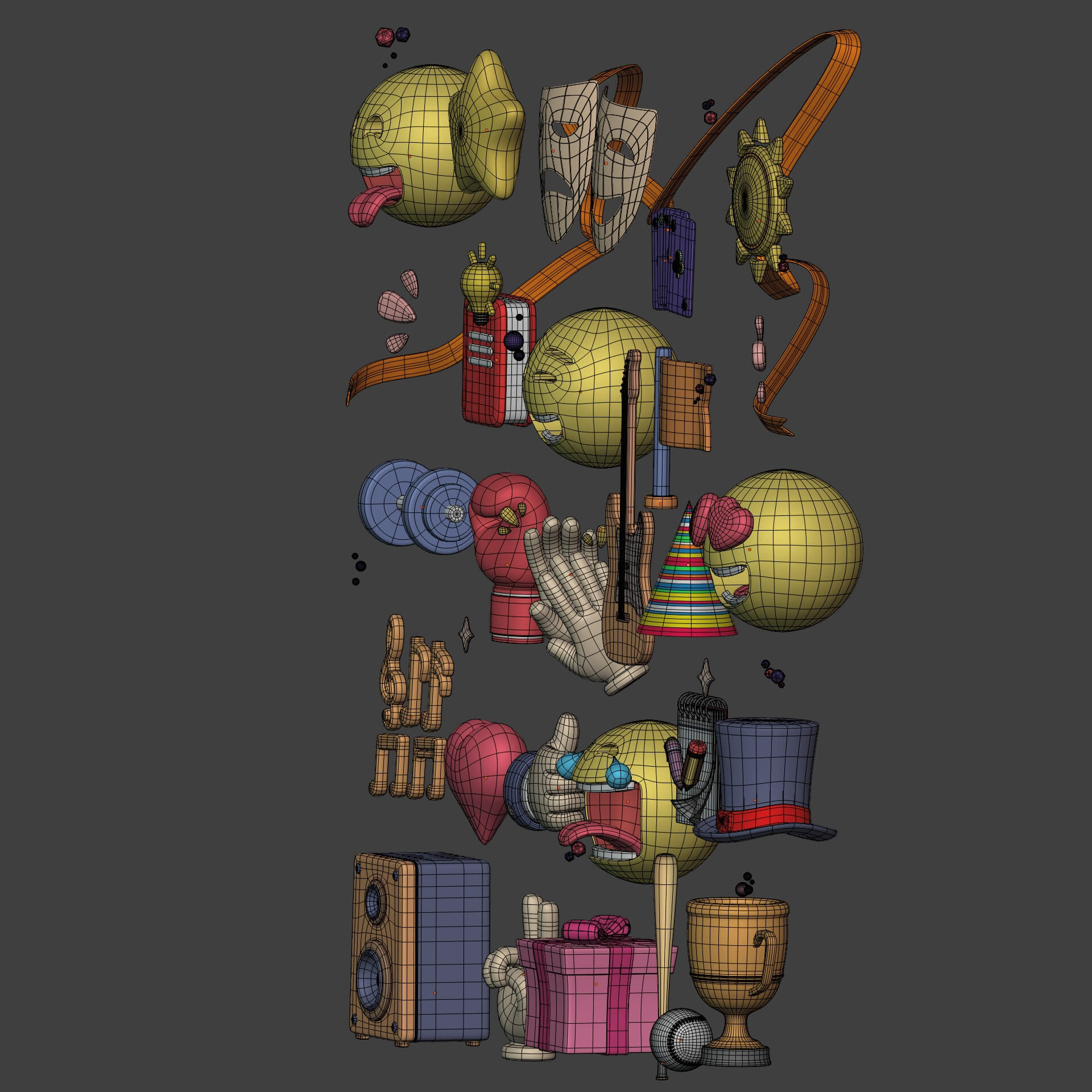 Cartoon Pack - 3D Model by Ocstard