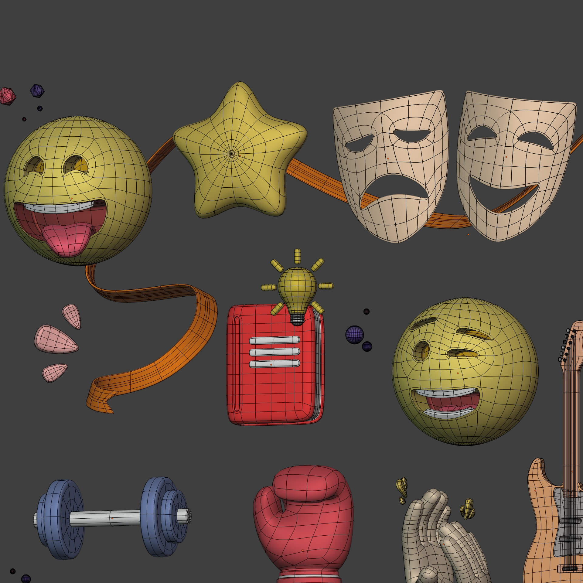 Cartoon Pack - 3D Model by Ocstard