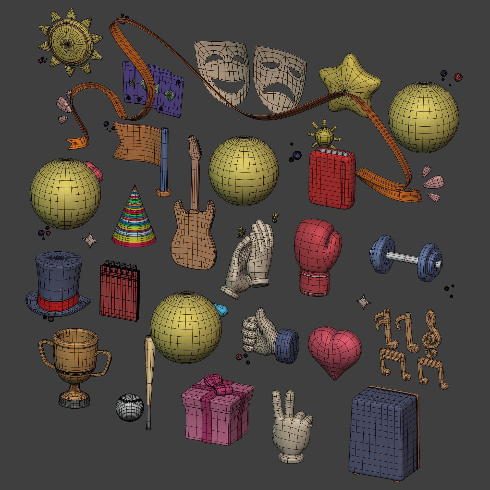 Cartoon Pack - 3D Model by Ocstard