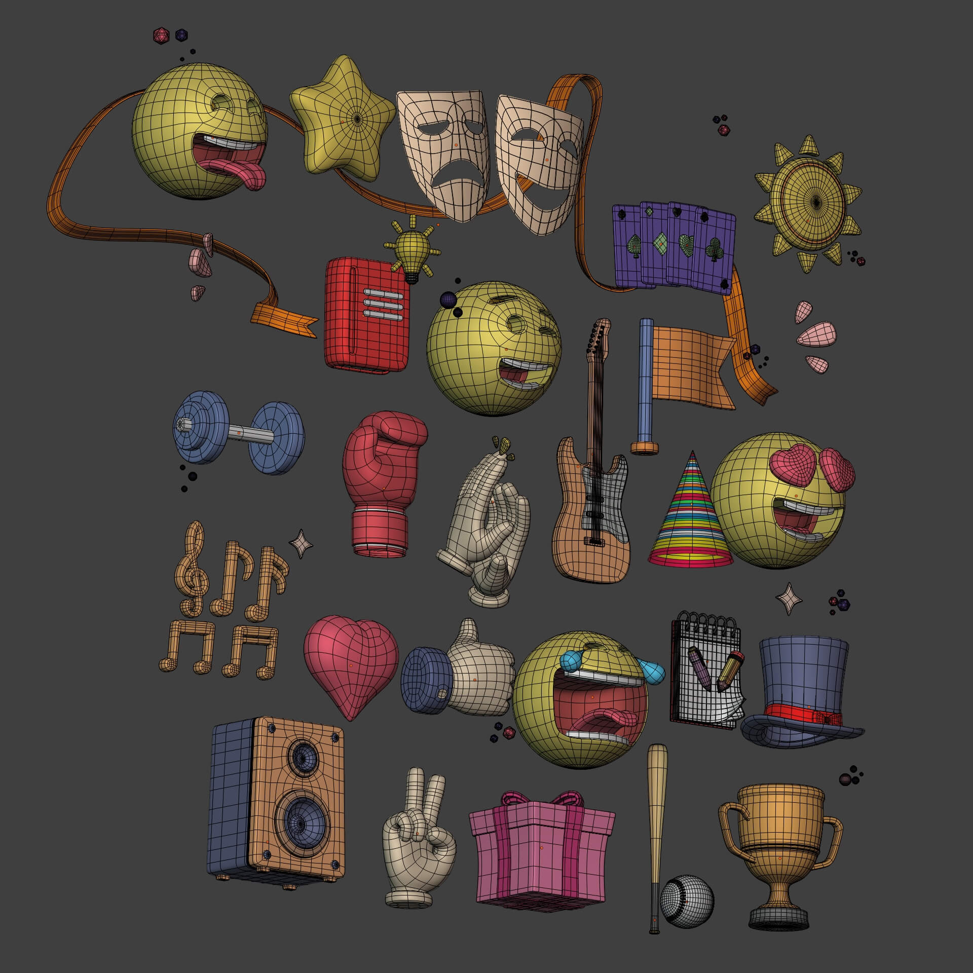 Cartoon Pack - 3D Model by Ocstard